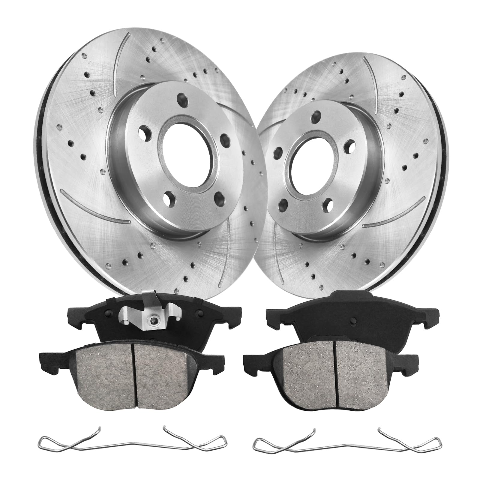 Amazon.com: funire Brake Pads and Rotors Kit Front Automotive ...