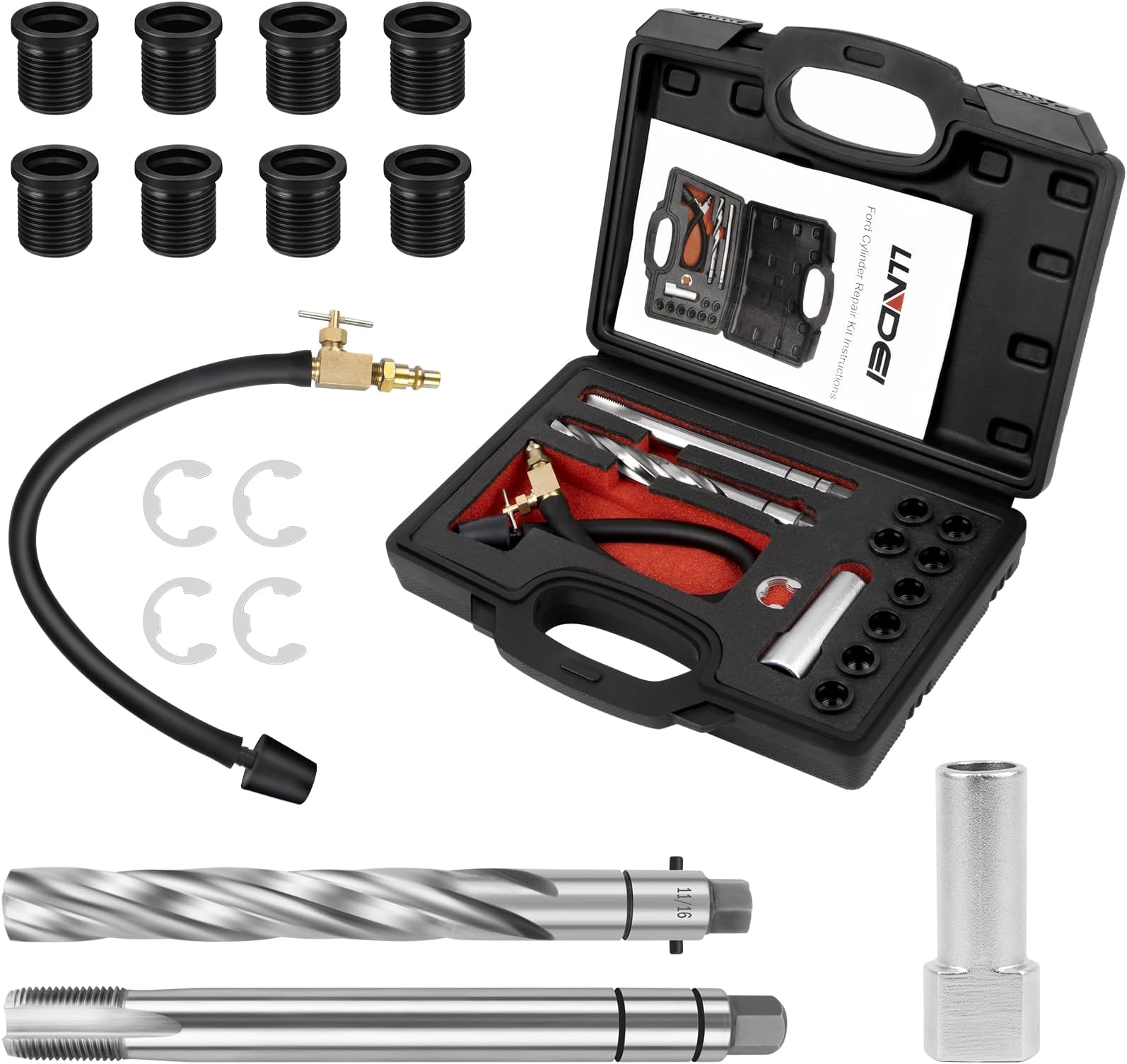 Amazon.com: SHMZK Spark Plug Thread Repair Kit, M14×1.25 Inserts and ...