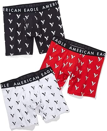 American Eagle Men's 6" Classic Boxer Brief 3-Pack S Multi : Amazon.ae ...