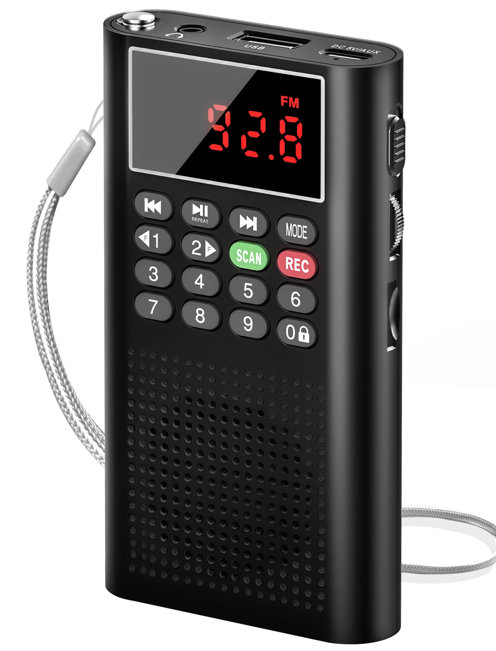 Amazon.com: Mini Digital FM Radio,Portable Small Transistor Radio ...