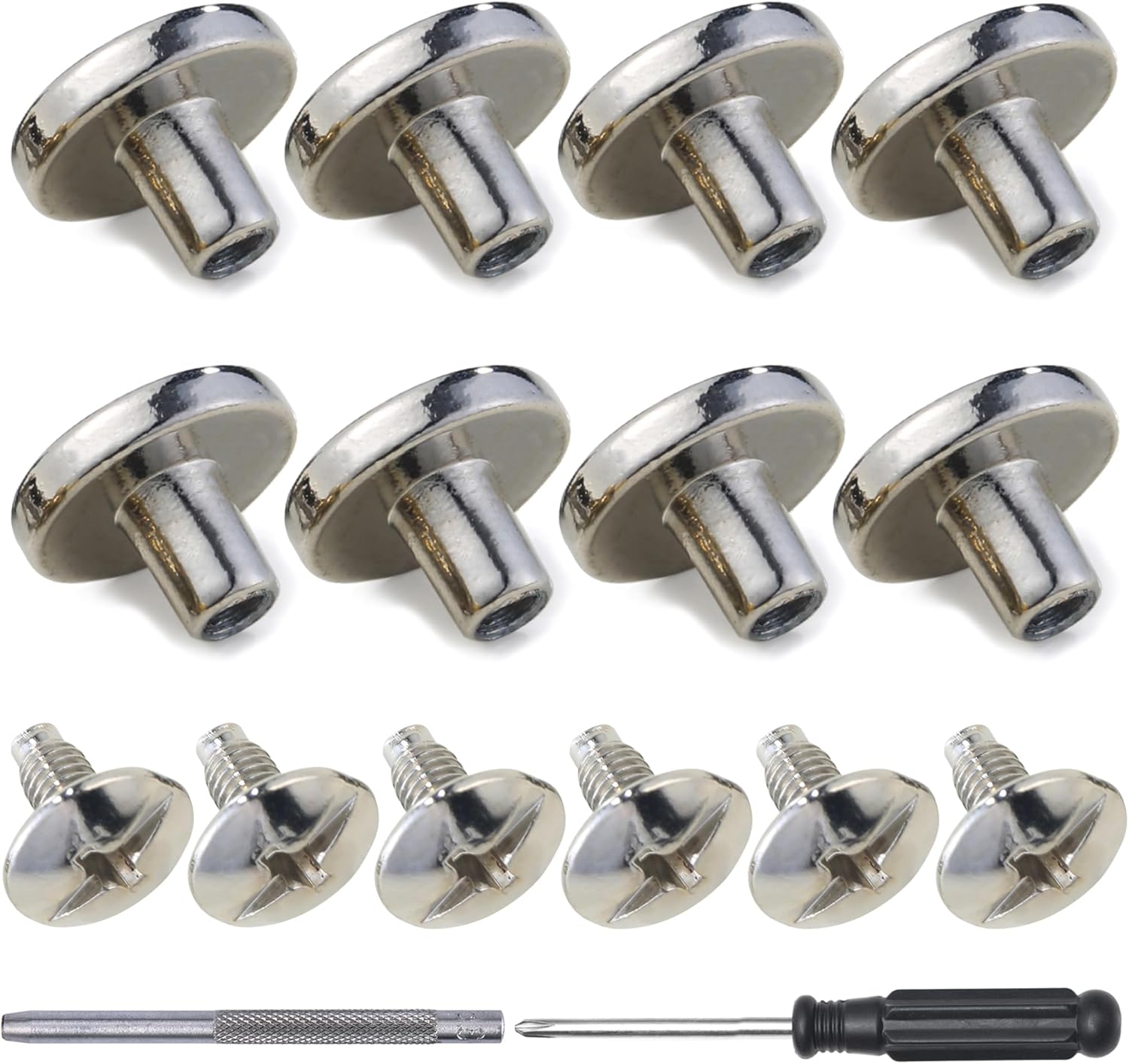 Amazon.com: YORANYO 30Sets Chicago Screws Leather Rivets Screw Rivets ...