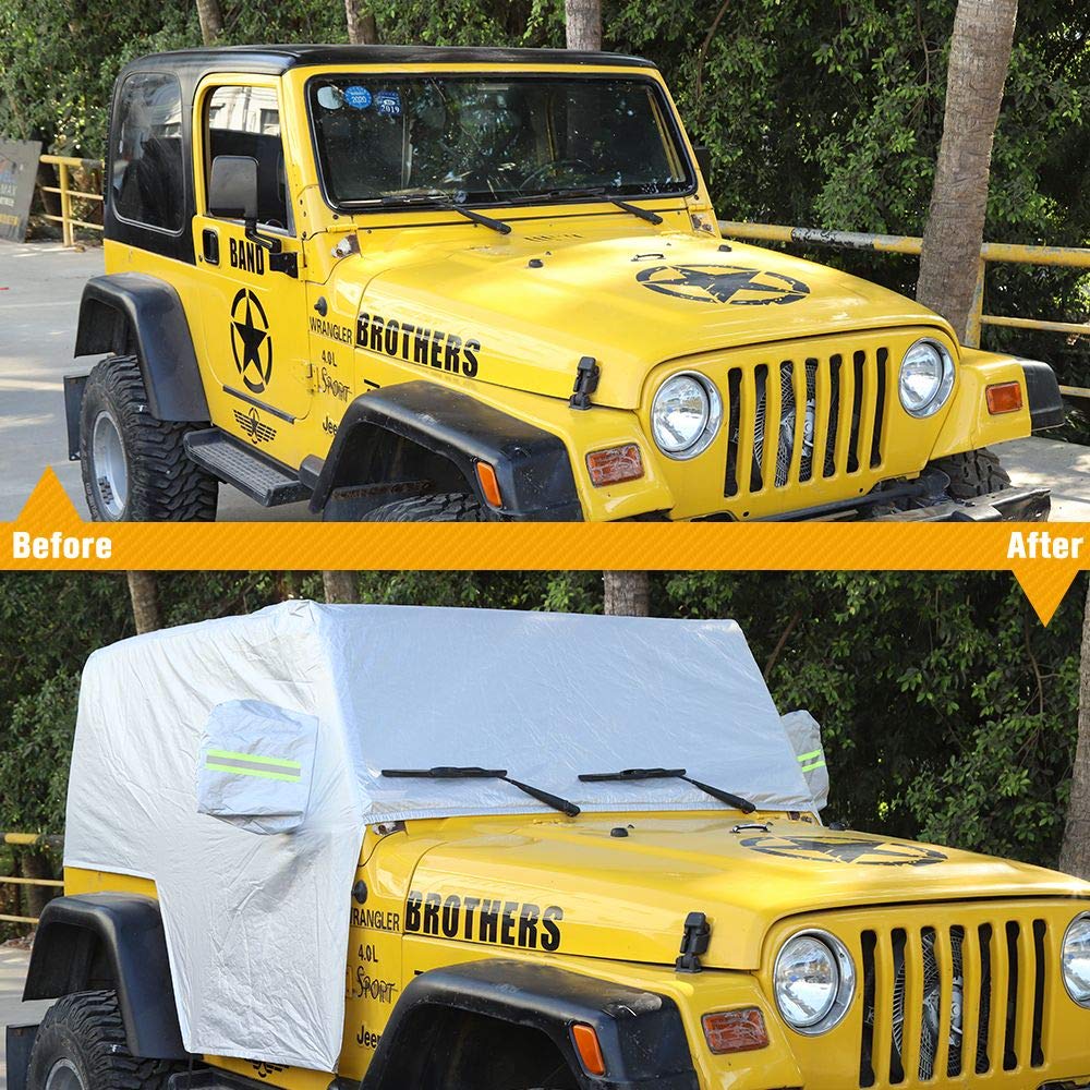 Snapklik.com : For Jeep Car Cover Weatherproof Car Cover Protect From ...
