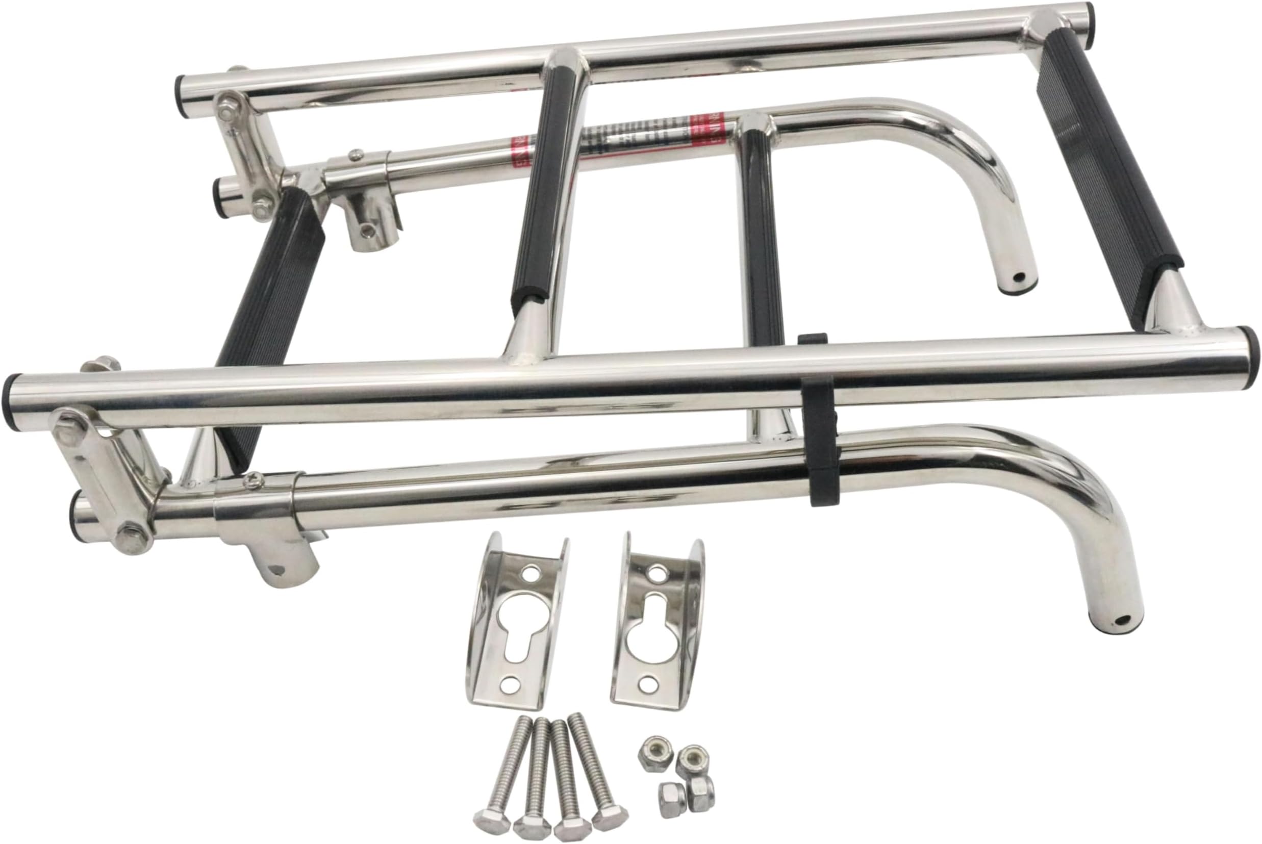 Amazon.com: Folding Stainless Steel Boat Ladder 4 Step Pontoon 2+2 Step ...