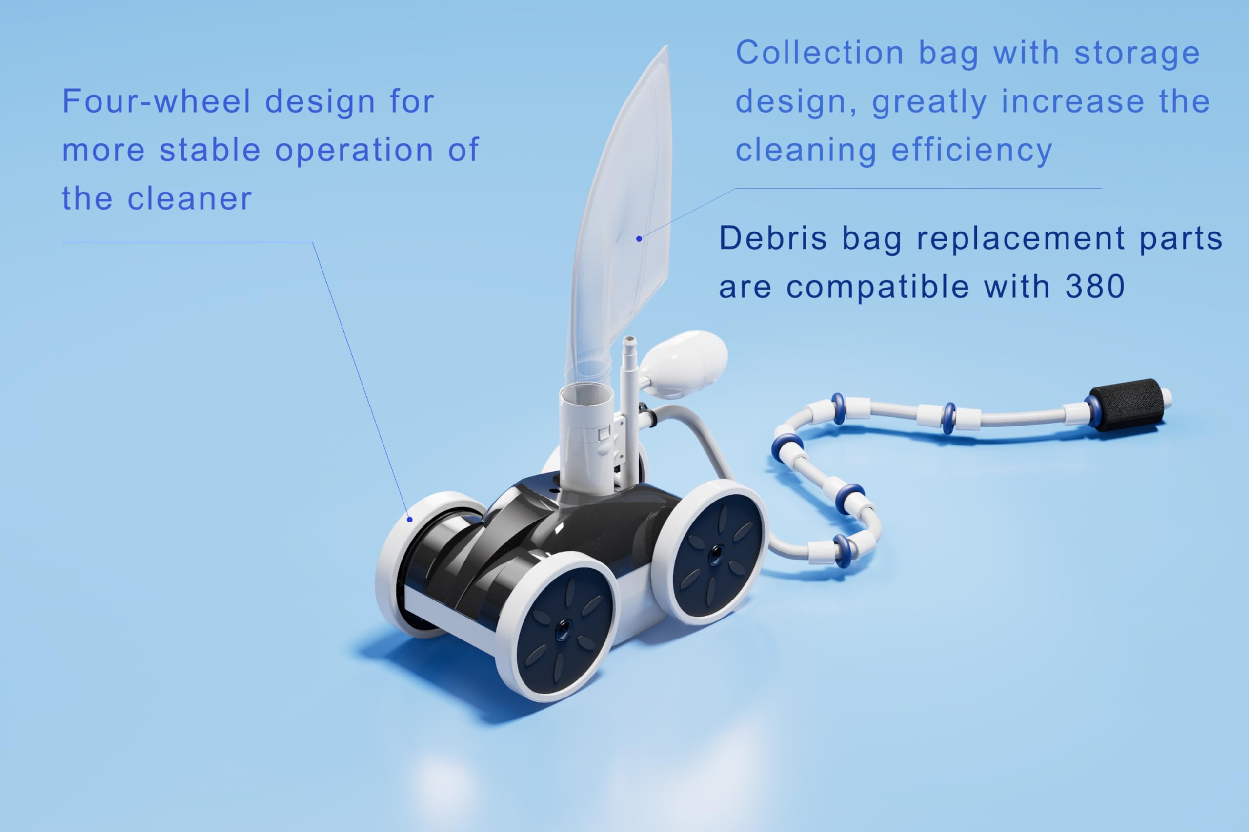 Snapklik.com : Amptyhub Pool Pressure Side Sweeper: Professional ...