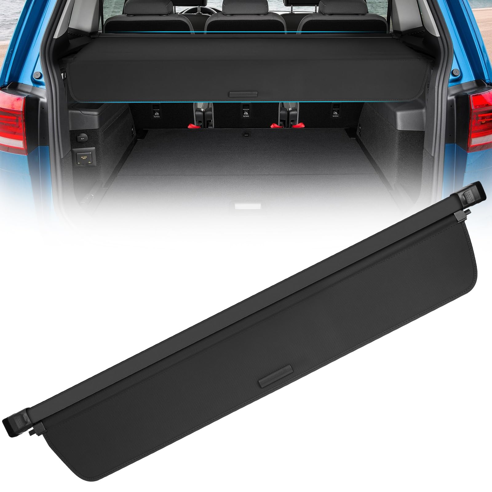 Snapklik.com : Retractable Cargo Cover For Rivian R1S Cargo Cover ...