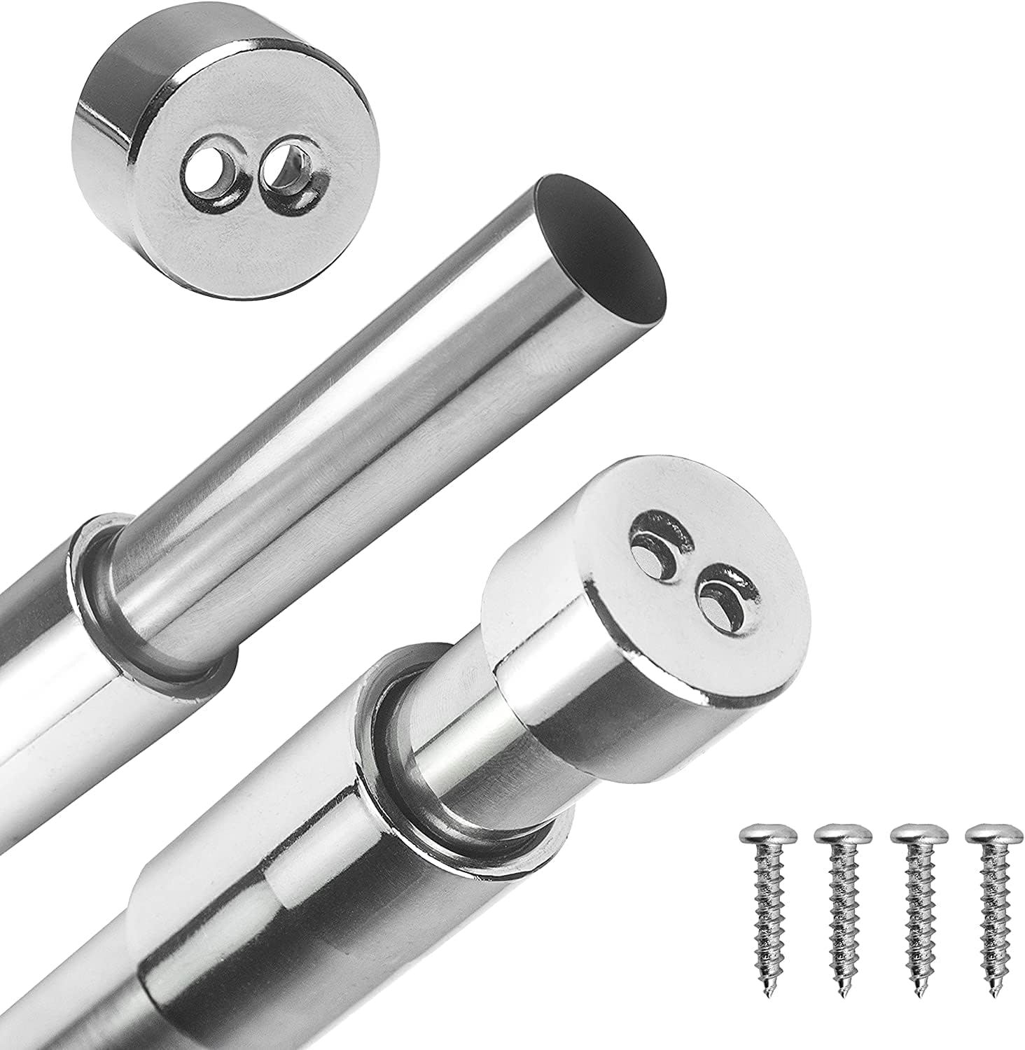 Rocoel Wardrobe Rail and Fittings 57-100 cm – Stainless Steel ...