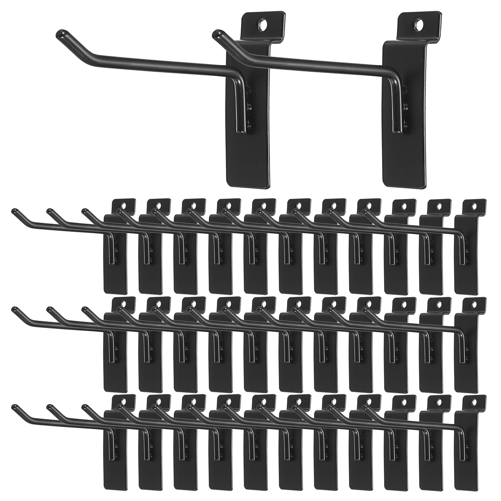 Sumnacon Slatwall Display Hooks 35 Pcs Slat Wall Hanging Hook and ...