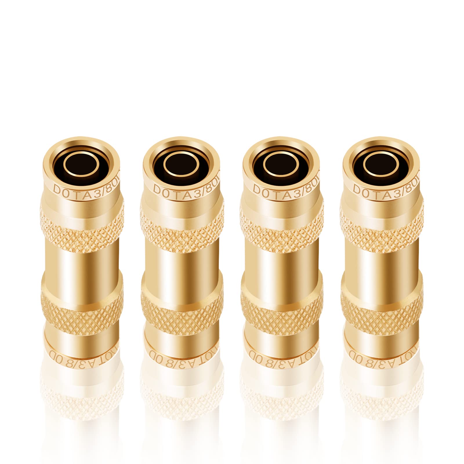Snapklik.com : 4 PCS 3/8" Brass DOT Air Line Fittings,Quick Connect ...