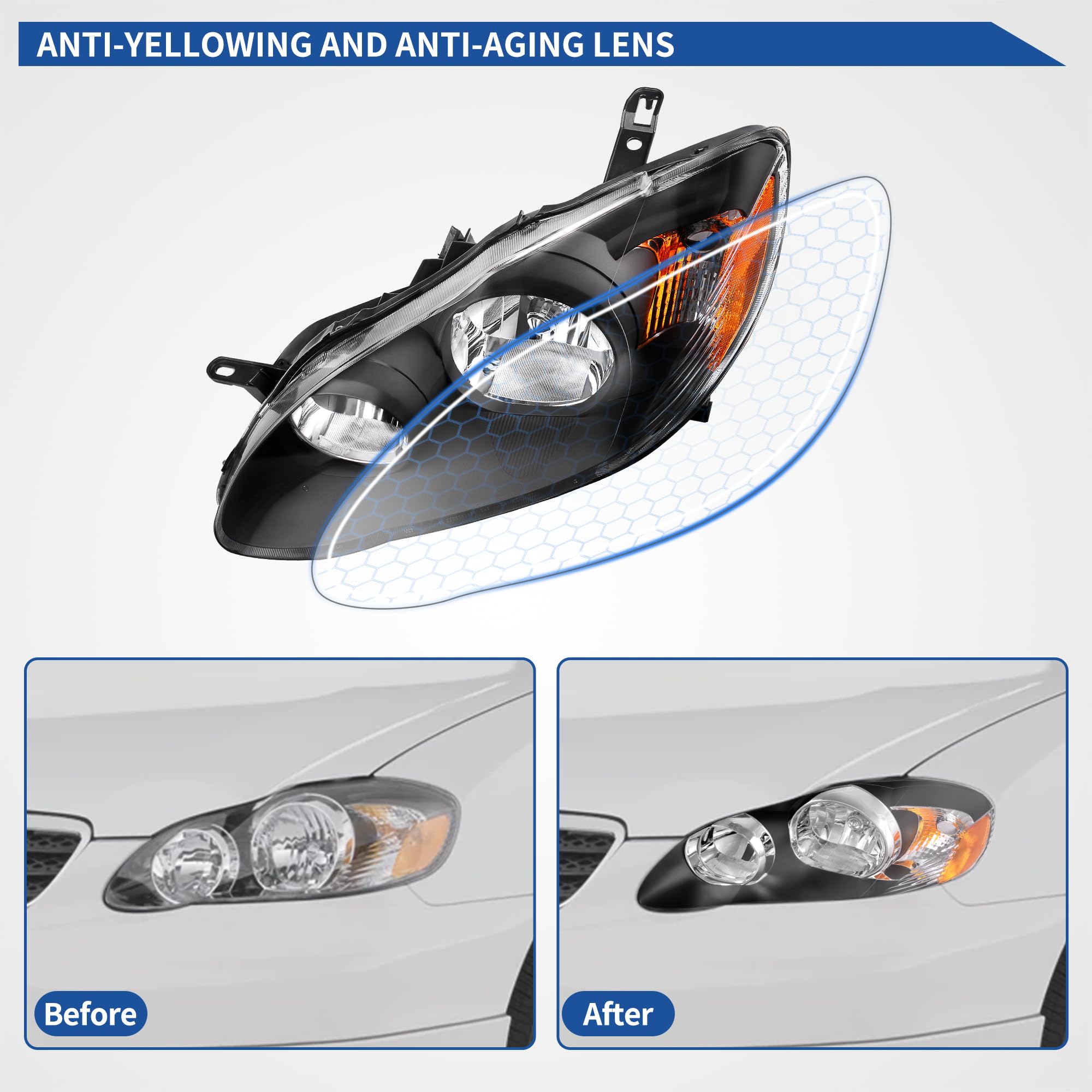 Snapklik.com : oEdRo Headlight Assembly Compatible