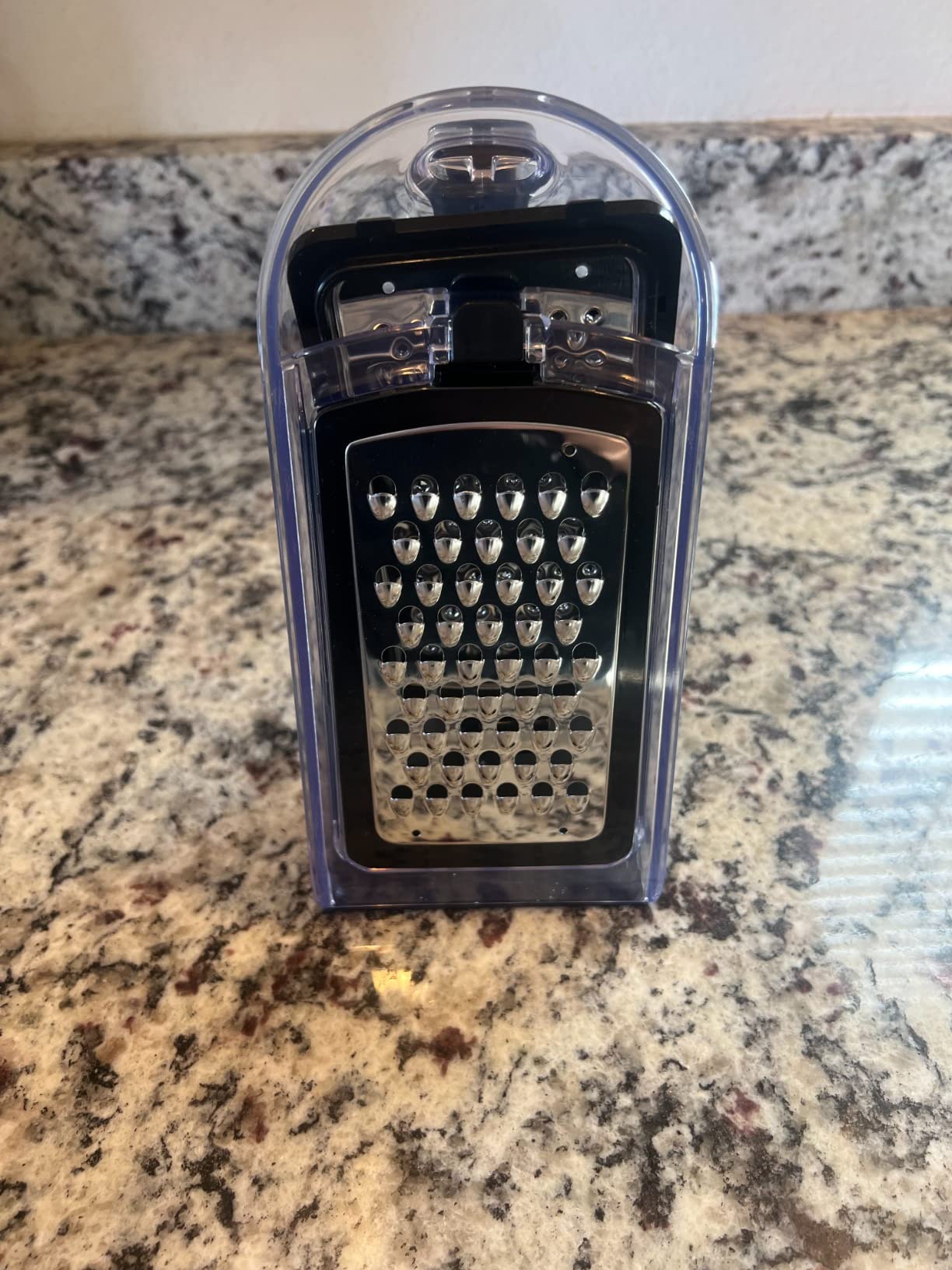 Amazon.com: Cheese Grater with Garlic Crusher - Box Grater Cheese ...