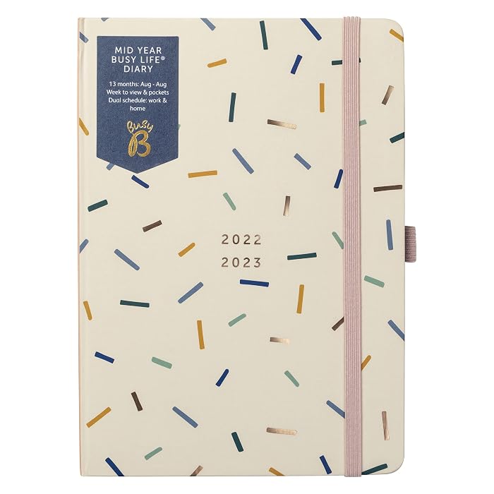 Buy Busy B Mid Year Busy Life Diary August 2022 - August 2023 ...