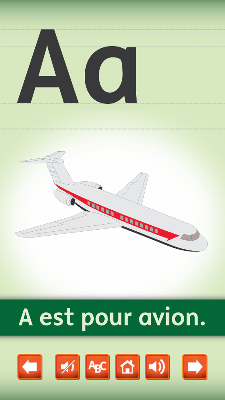 A To Z French Alphabet Flash Cards - App on Amazon Appstore