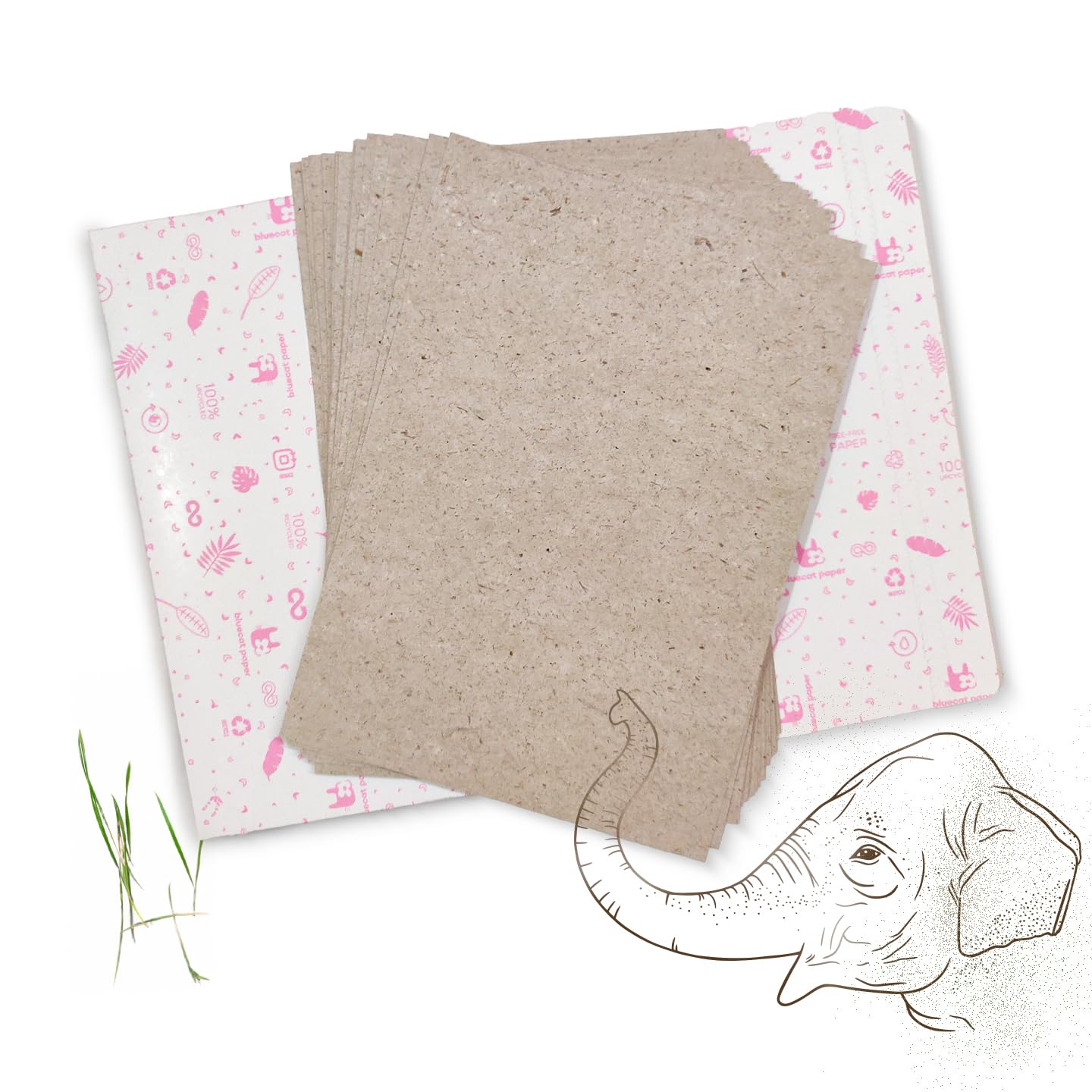 Bluecat Paper Hemp Handmade A4 Paper Pack of (12) | Naturally Viable ...