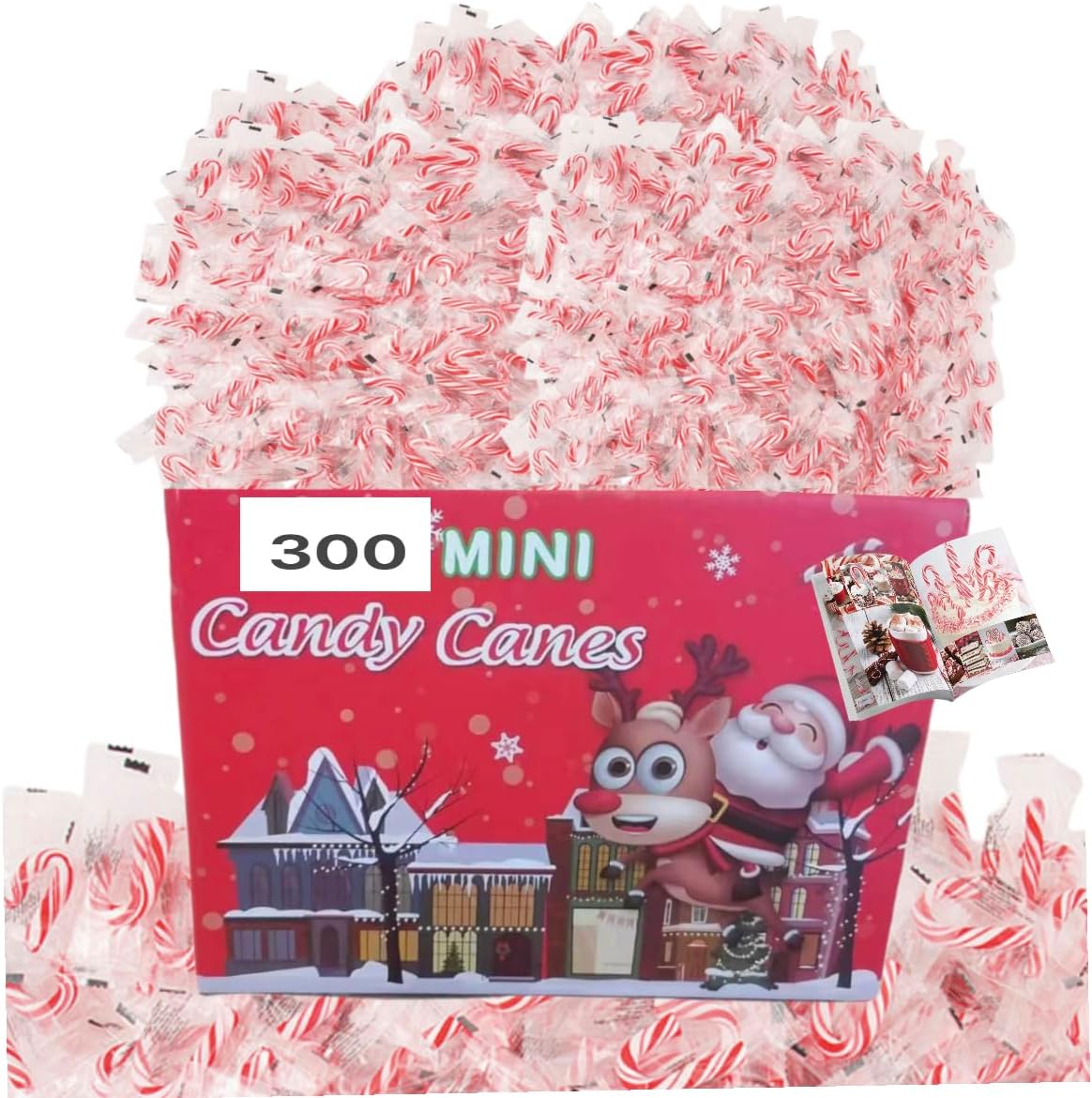 Amazon.com: MINI CANDY CANES (300 MINI CANDY CANES) | Mini Candy Canes ...