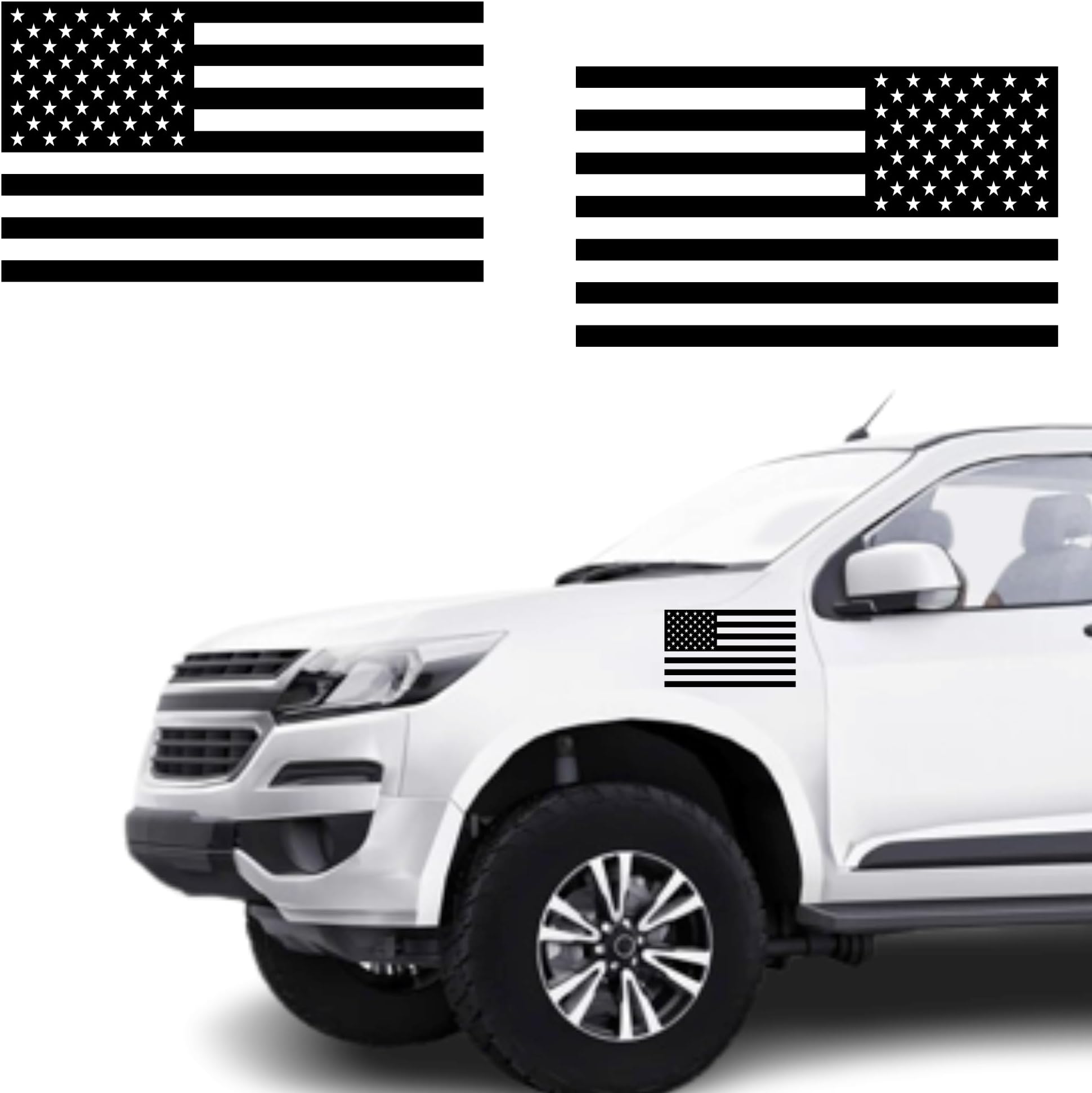 Amazon.com - American U.S.A. Flag Subdued Vinyl Sticker Decal Die Cut ...