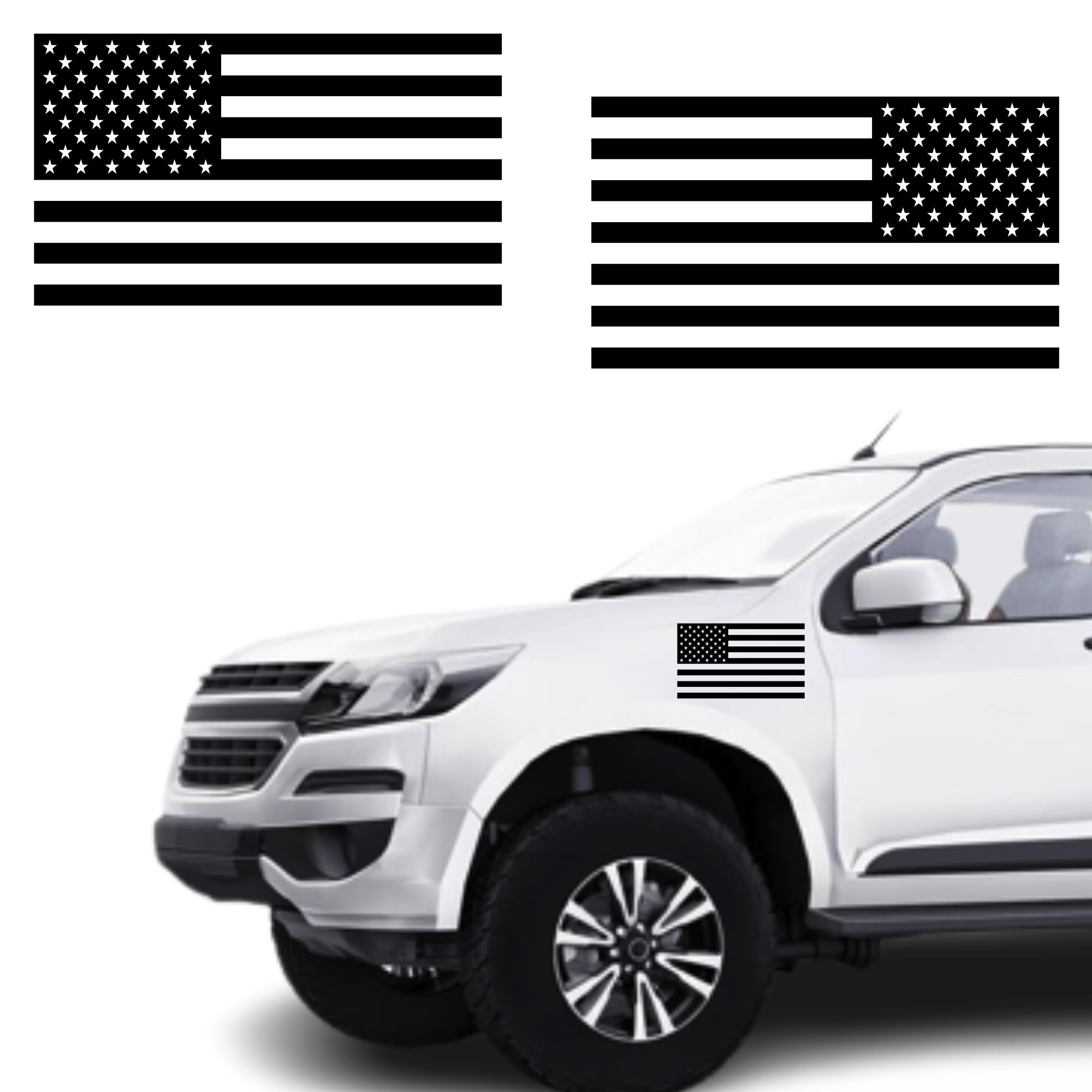 Amazon.com - American U.S.A. Flag Subdued Vinyl Sticker Decal Die Cut ...