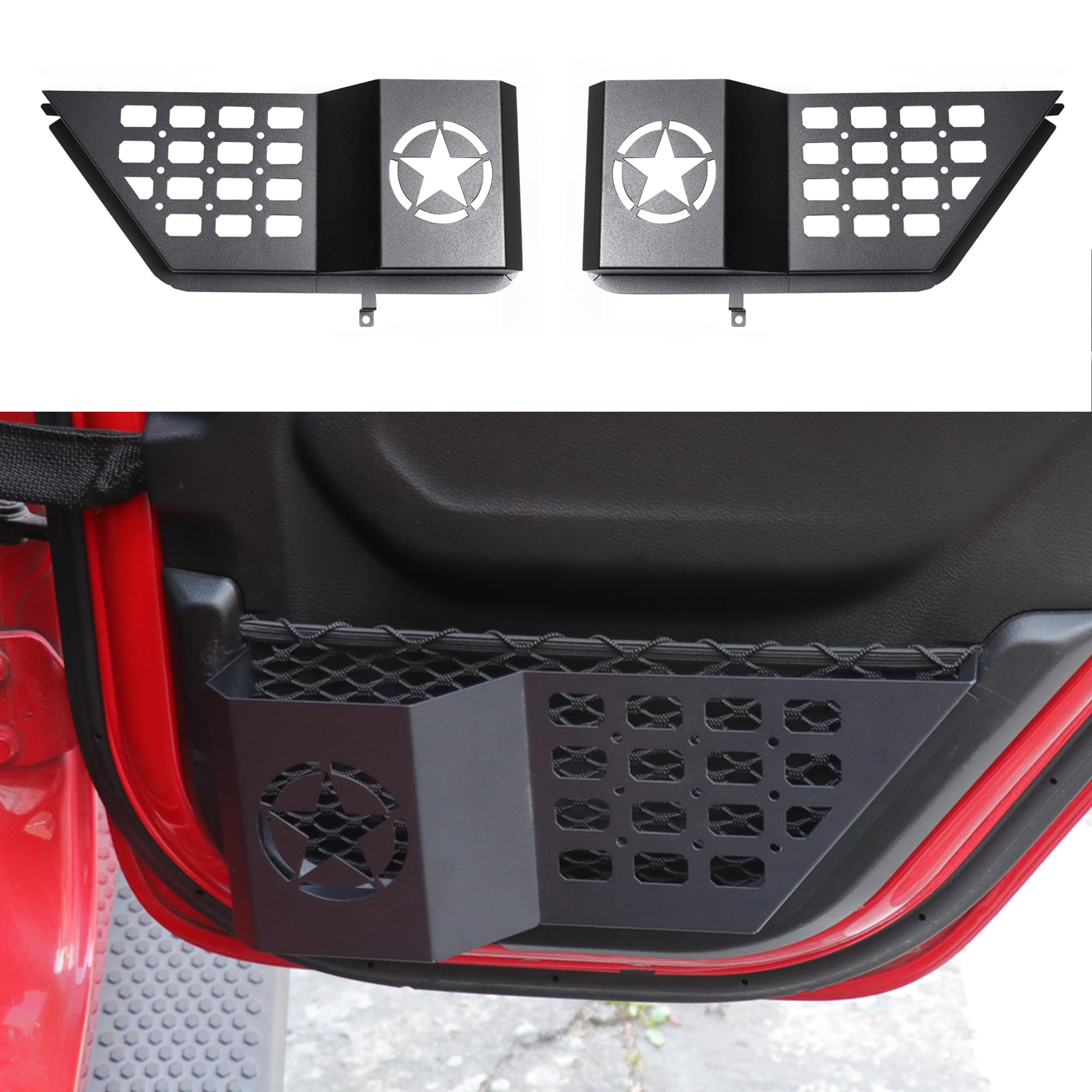 Amazon.com: RERPRO Rear Door Storage Pockets Side Insert Organizer Box ...