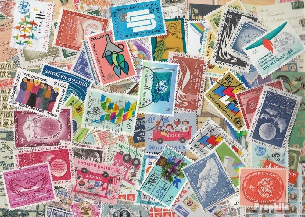 Amazon.com: Prophila Collection United Nations (UN) 50 Various Stamps ...