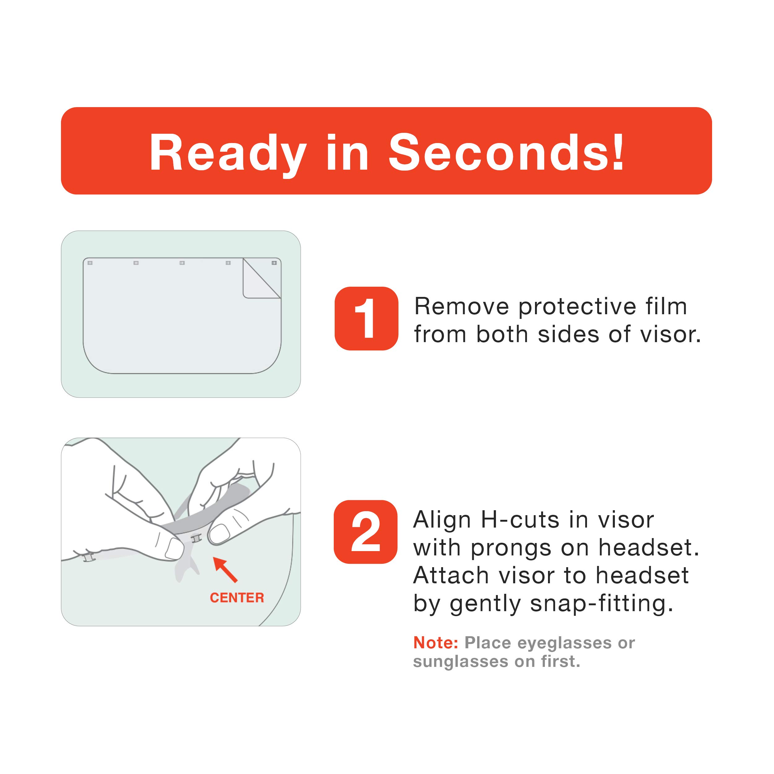 ZShield Ultra - Reusable Face Shield - Made in USA - Full-Face Clear ...