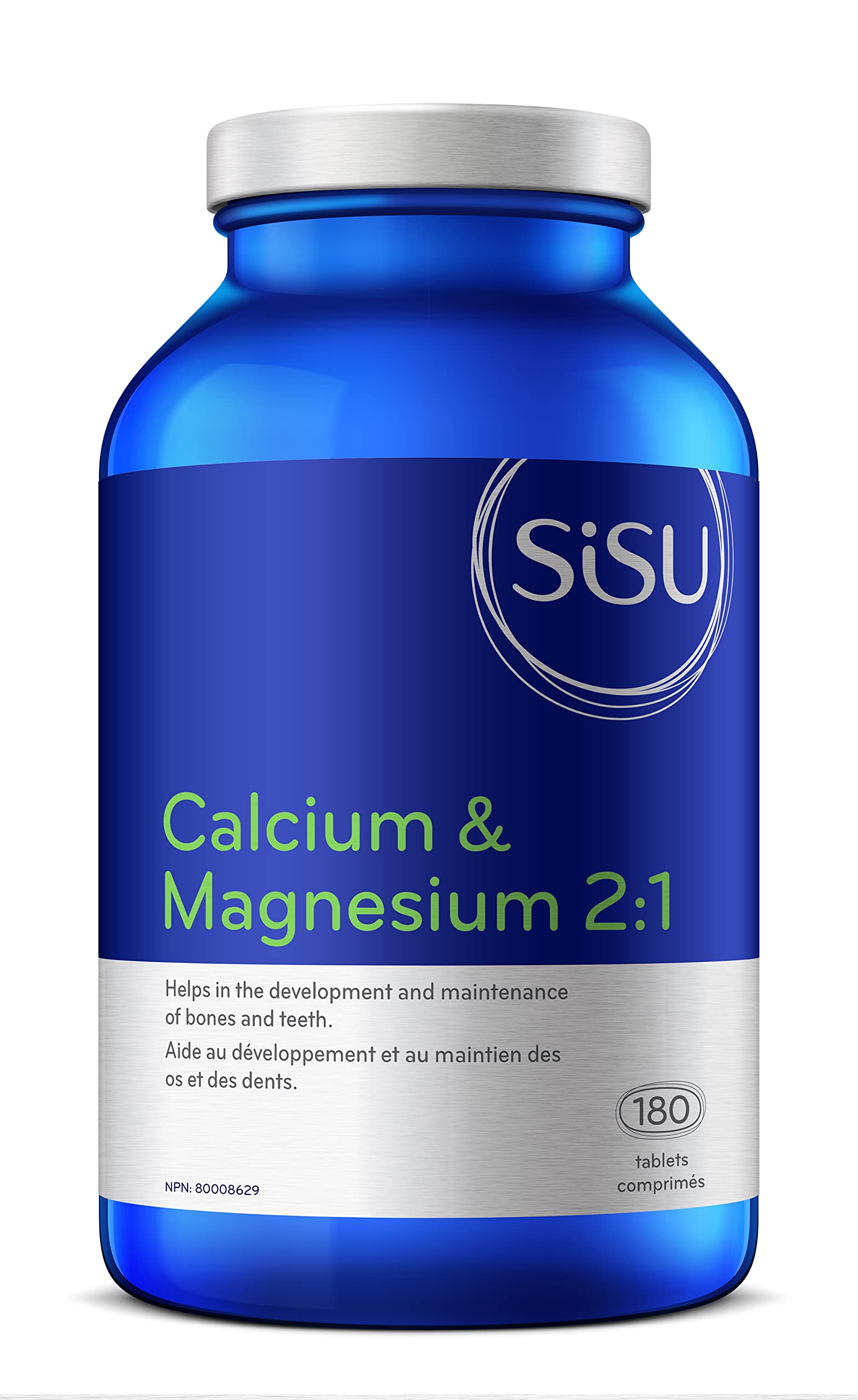 SISU Calcium & Magnesium 2:1 with D2 | High Potency Formula of Calcium ...