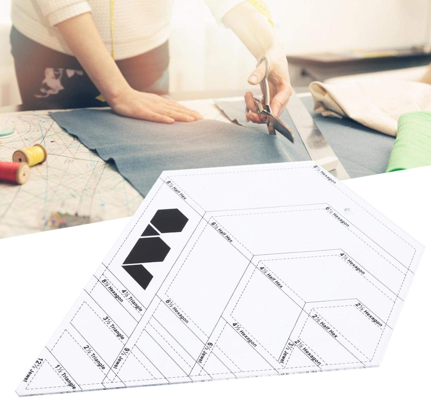 Diamond Quilting Rulers, Transparent Sewing Templates for Manual Patch ...