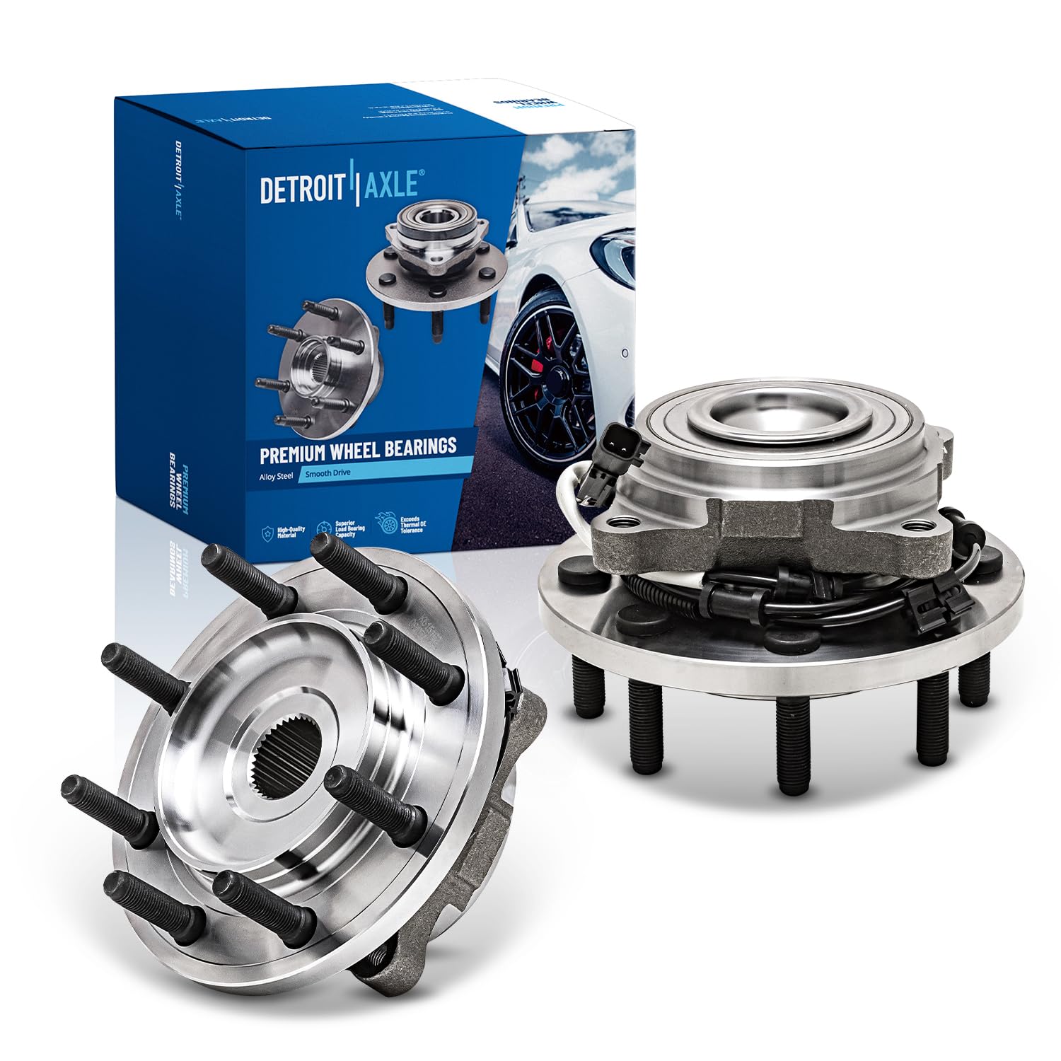 Amazon.com: Detroit Axle - Front Wheel Bearing Hubs for 2014-2018 Ram ...