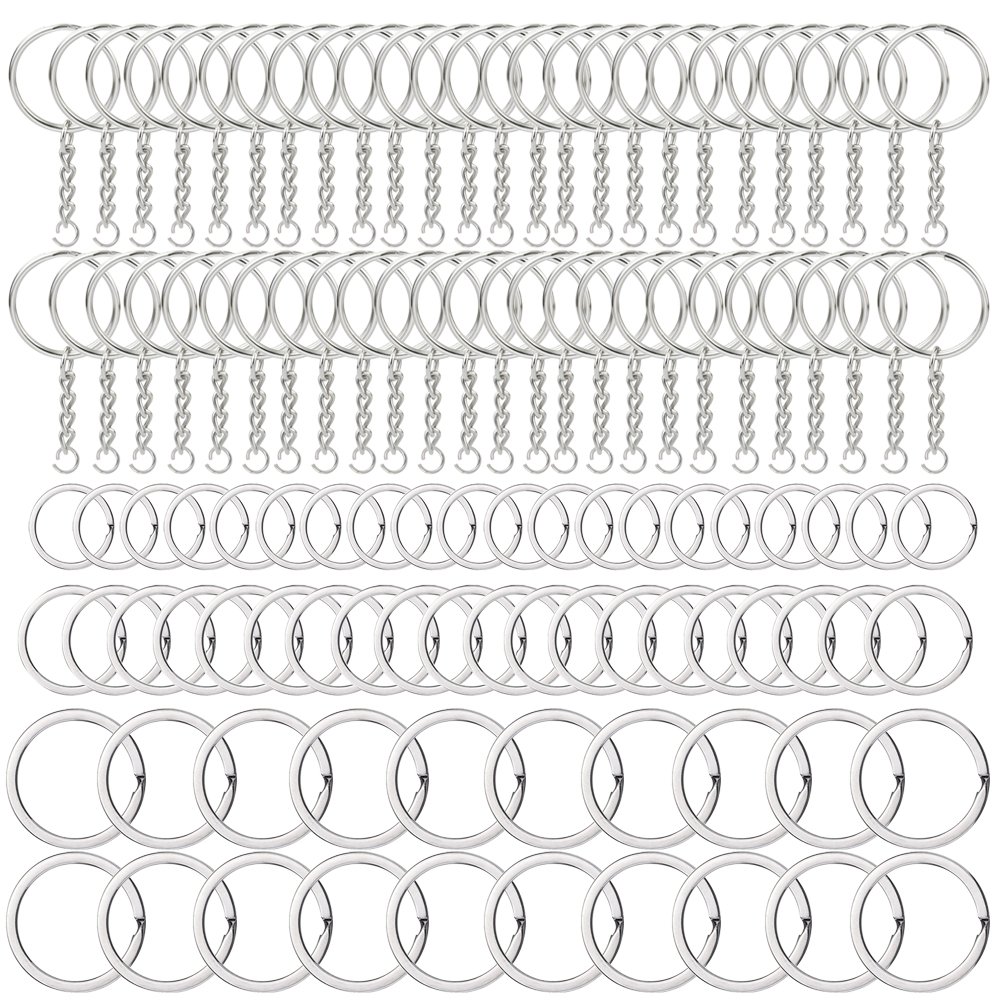 3 x Brand New 50Pack 1 25mm Metal Split Keychain Keychain Keychain, Yu ...