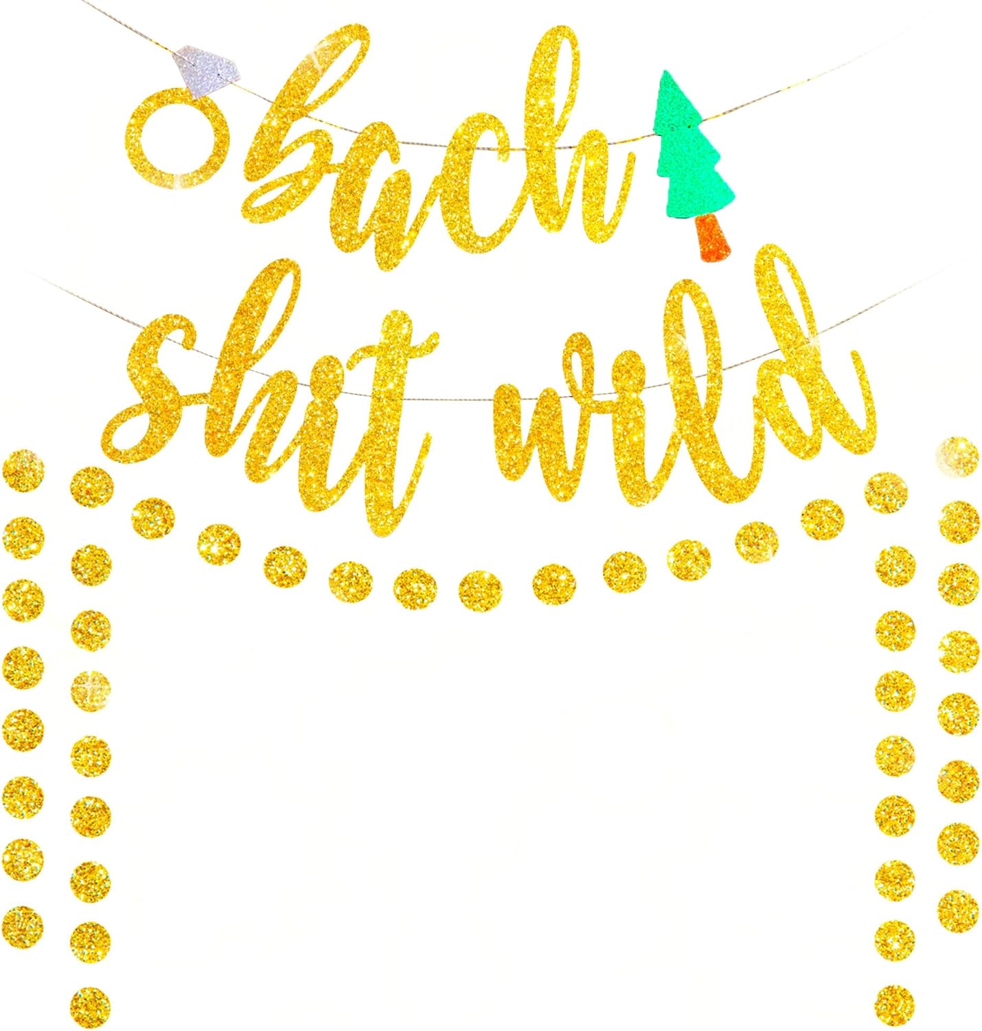 Amazon.com: Camp Bachelorette Decorations Bach Shit Wild Banner Camping ...