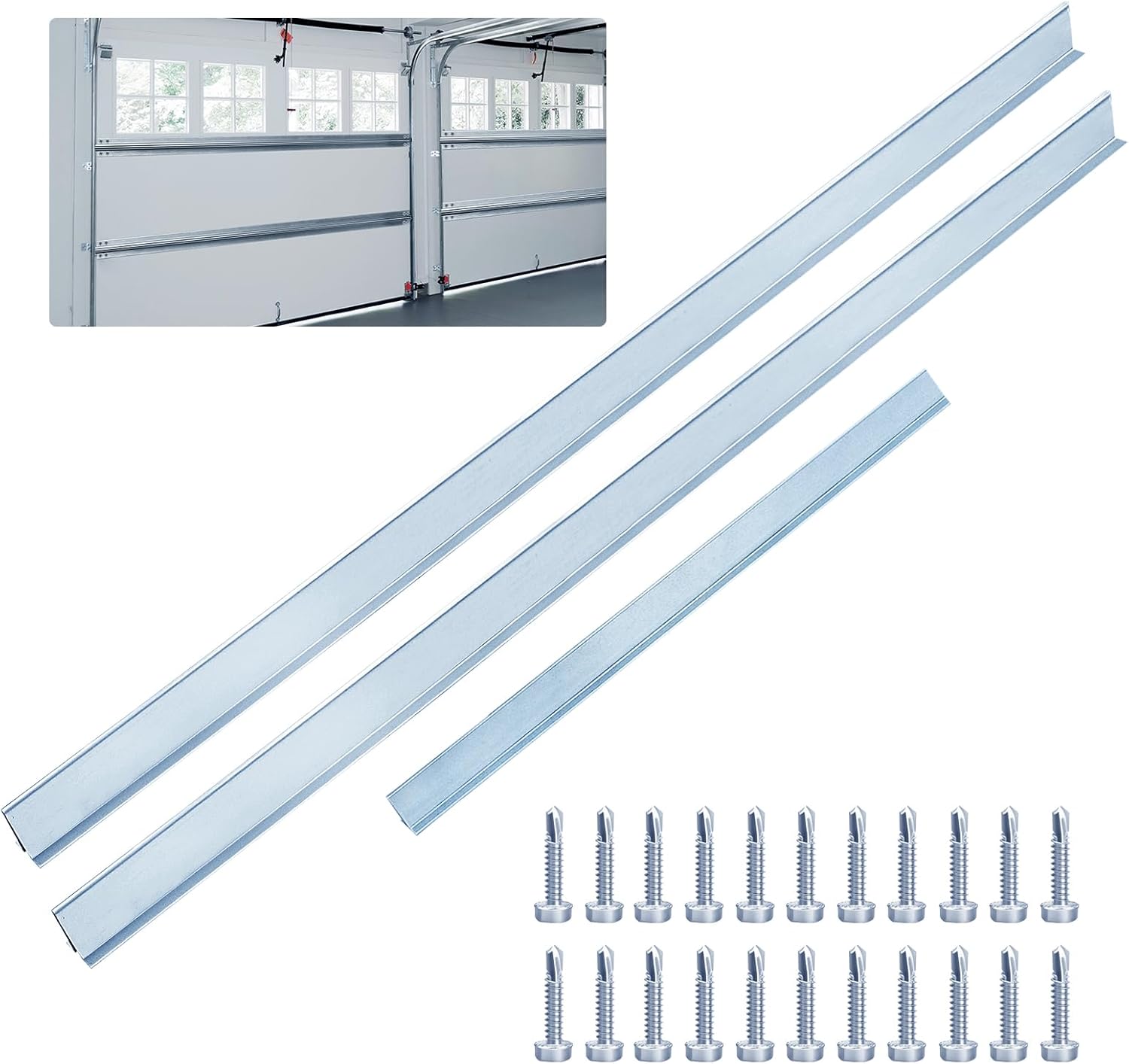 LAJIAOZ Garage Door Strut Heavy Duty Garage Door Support Reinforcement ...