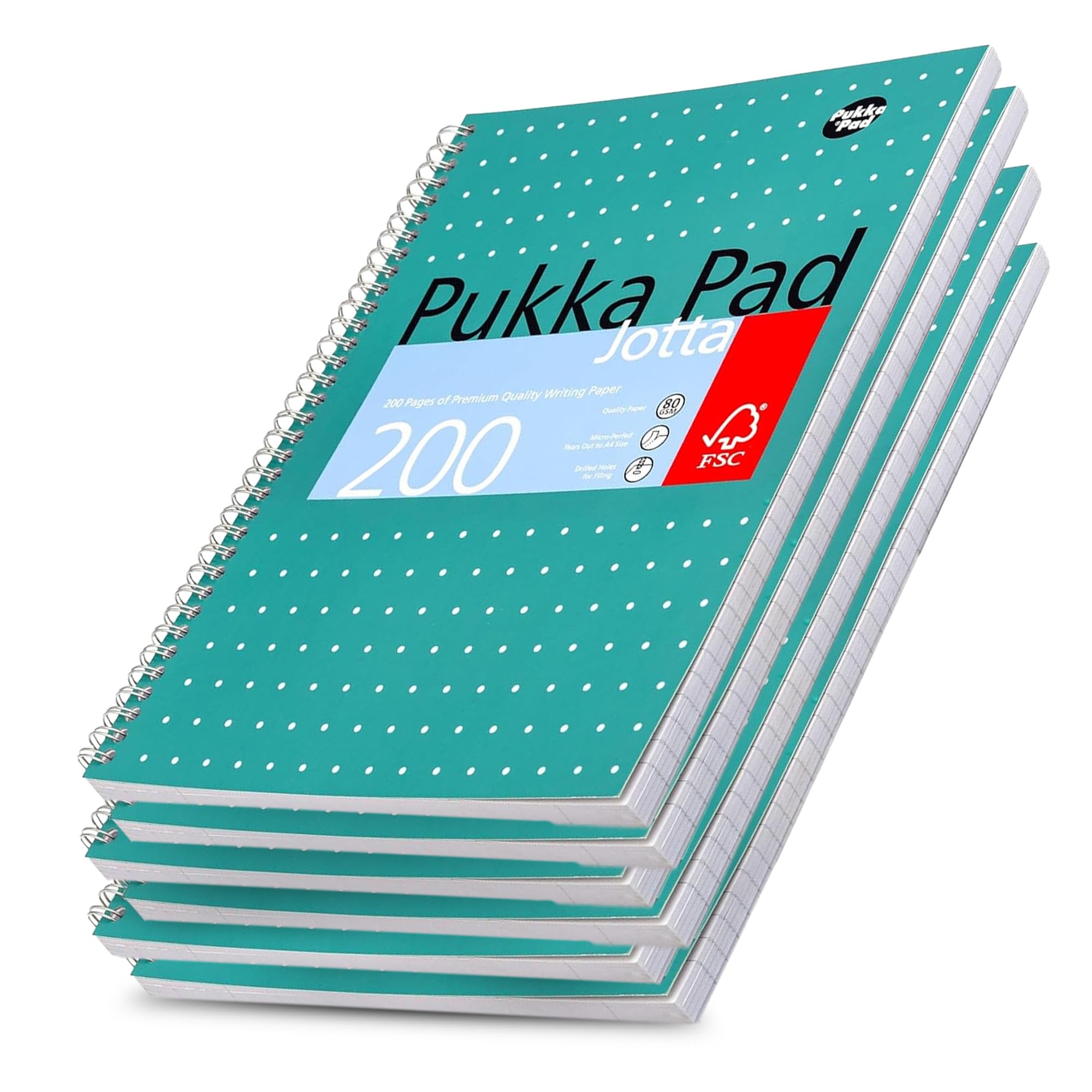 Pukka Pad A4+ Metallic Jotta Notebook 22.5x29.6 cm Wirebound, 80 GSM ...