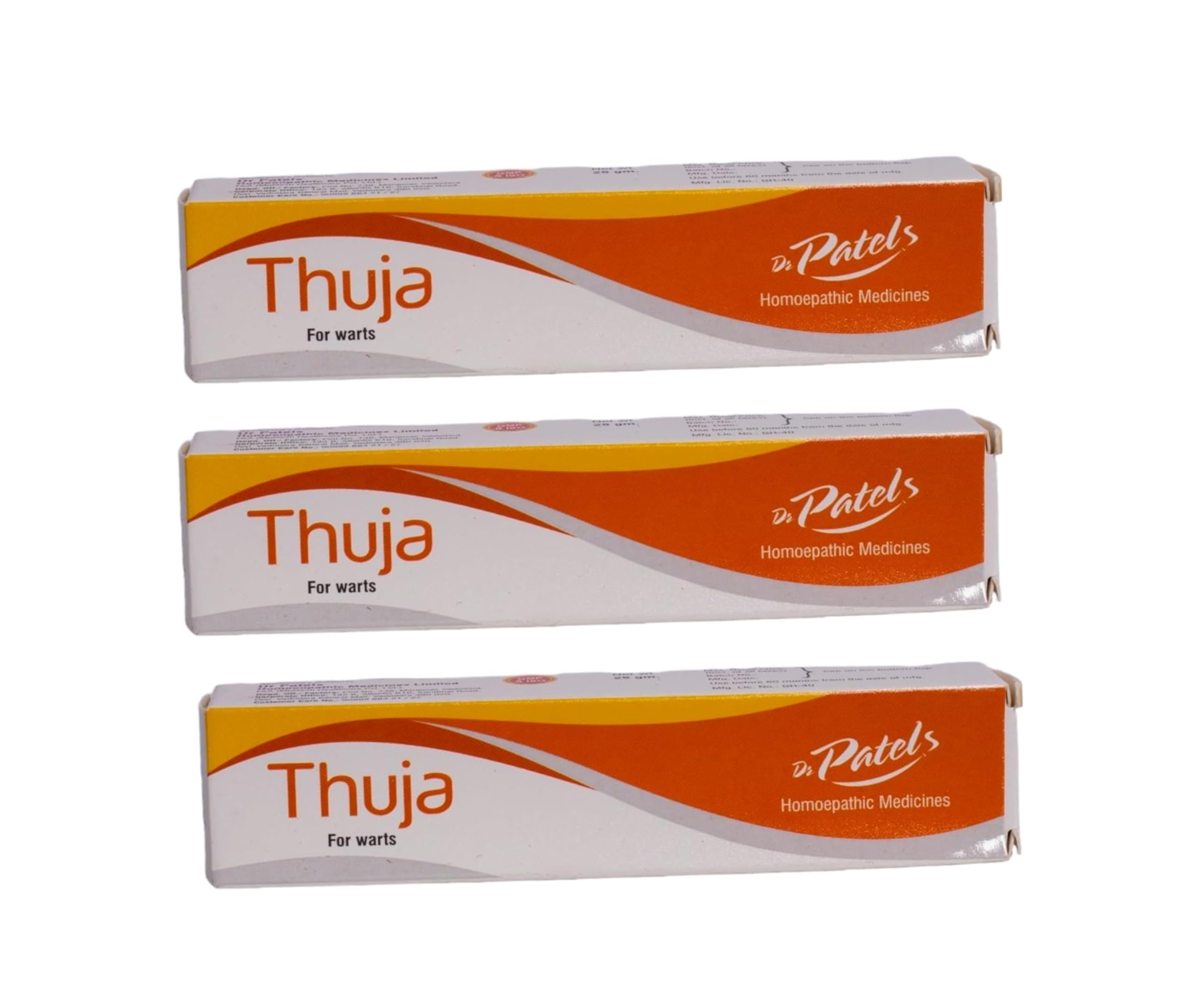 DR PATELS HOMEOPATHIC MEDICINES Pack Of 3 Homeopathic Thuja Ointment ...