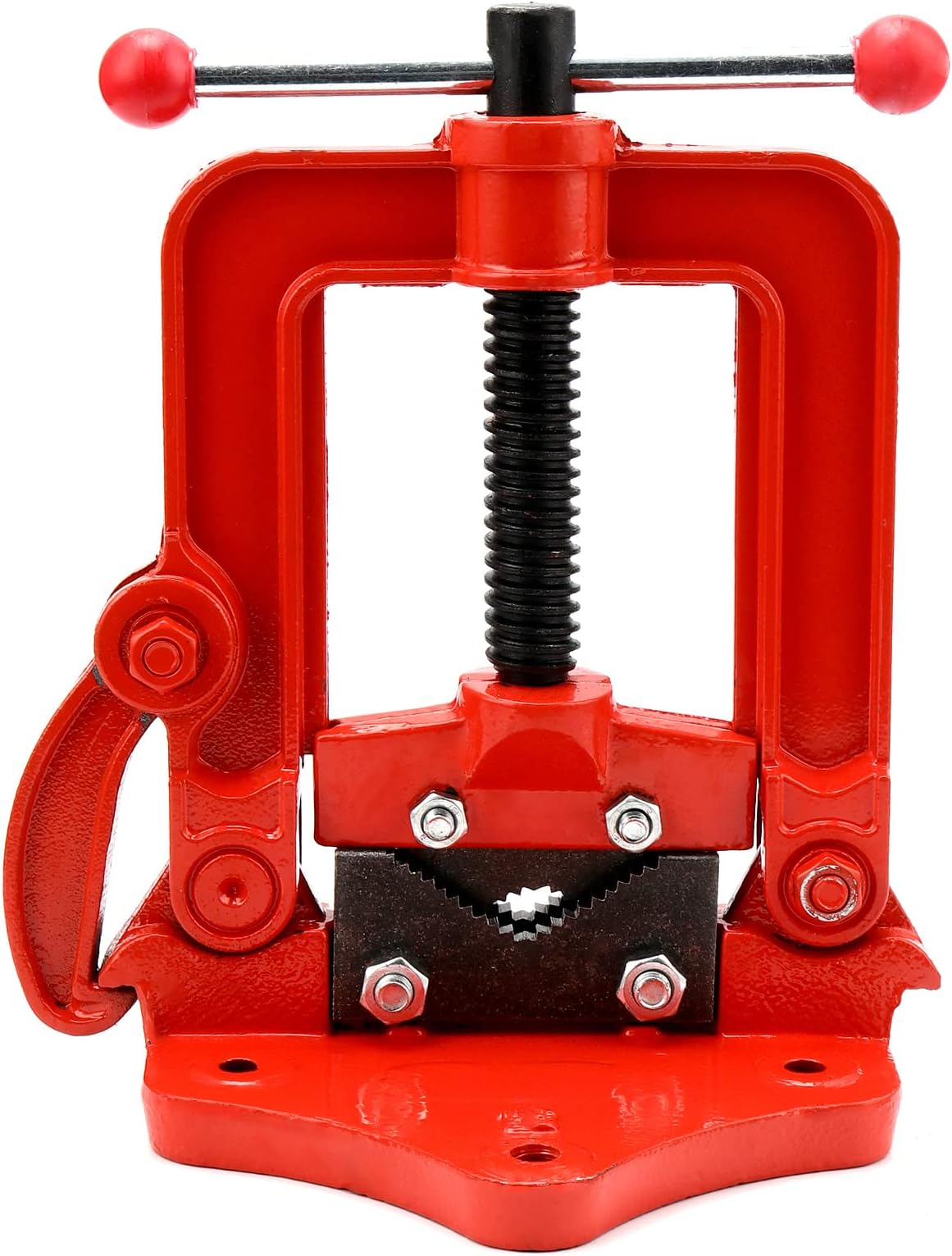 PINGEUI Heavy Duty Pipe Vise, Forged Bench Yoke Pipe Vice for Holding ...