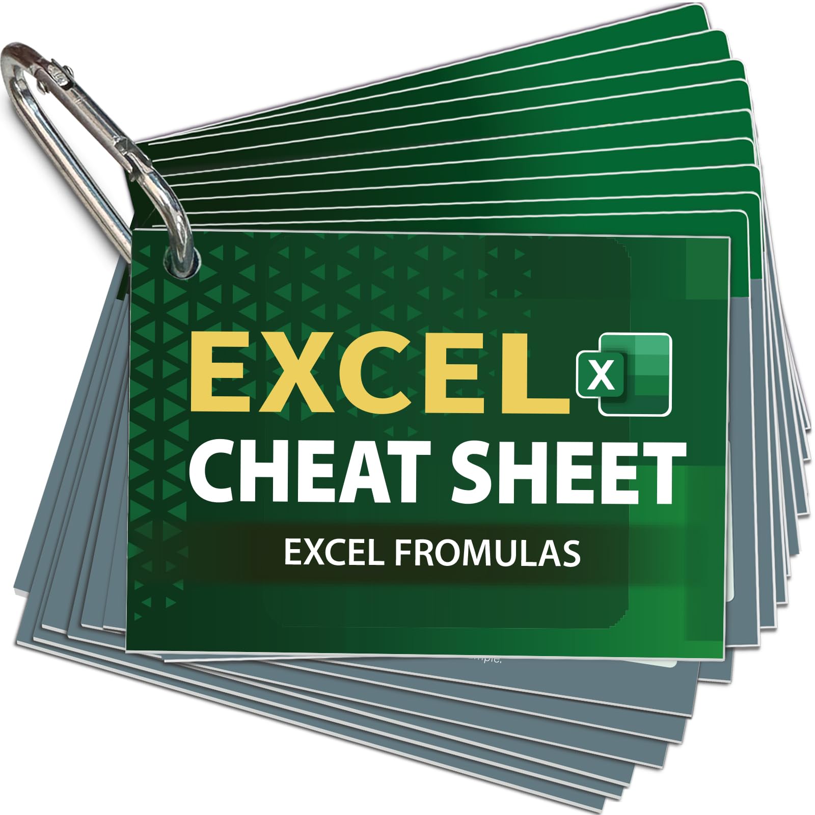 Amazon.com: Excel Formulas Cards, Laminated Excel Cheat Sheet with ...