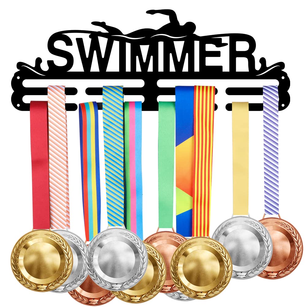 Amazon.com: SUPERDANT Swimming Medal Hanger Display Swimmer Medals ...