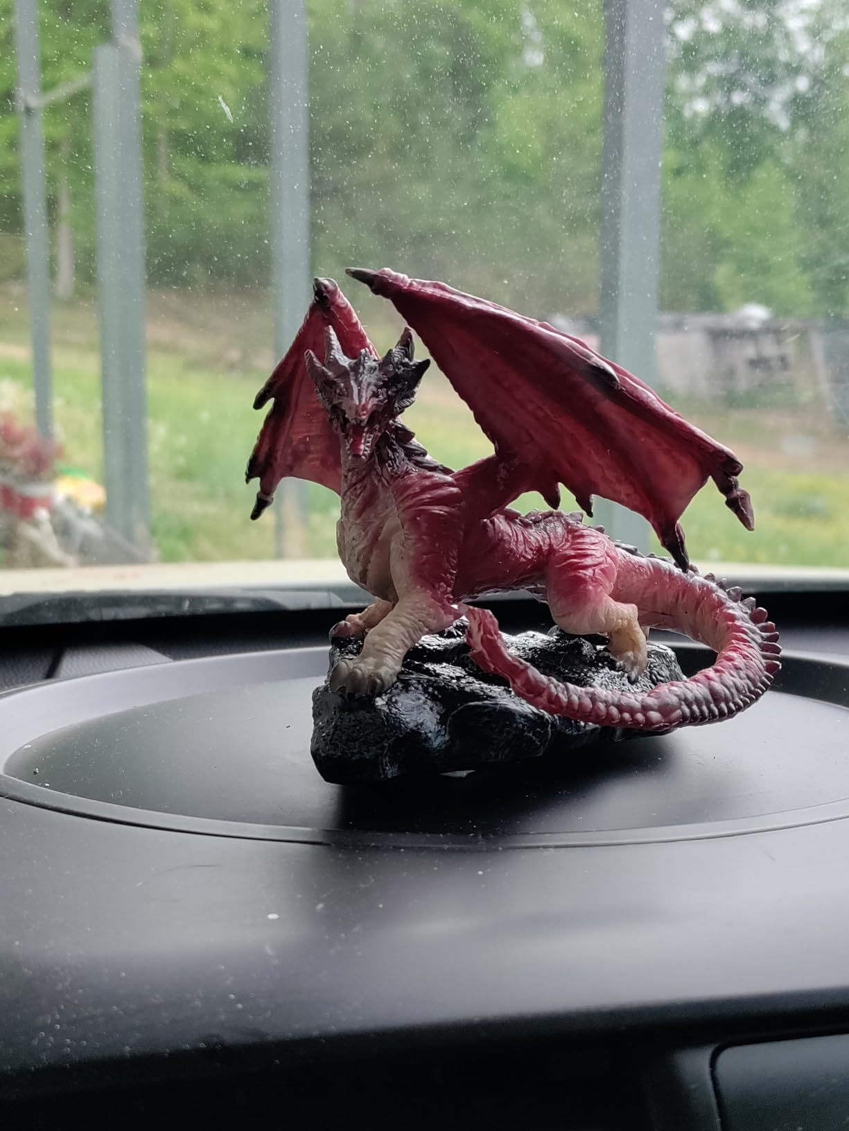 Amazon.com: Rileryan Dragon Figurine - Mythical Fire Dragon Sculpture ...