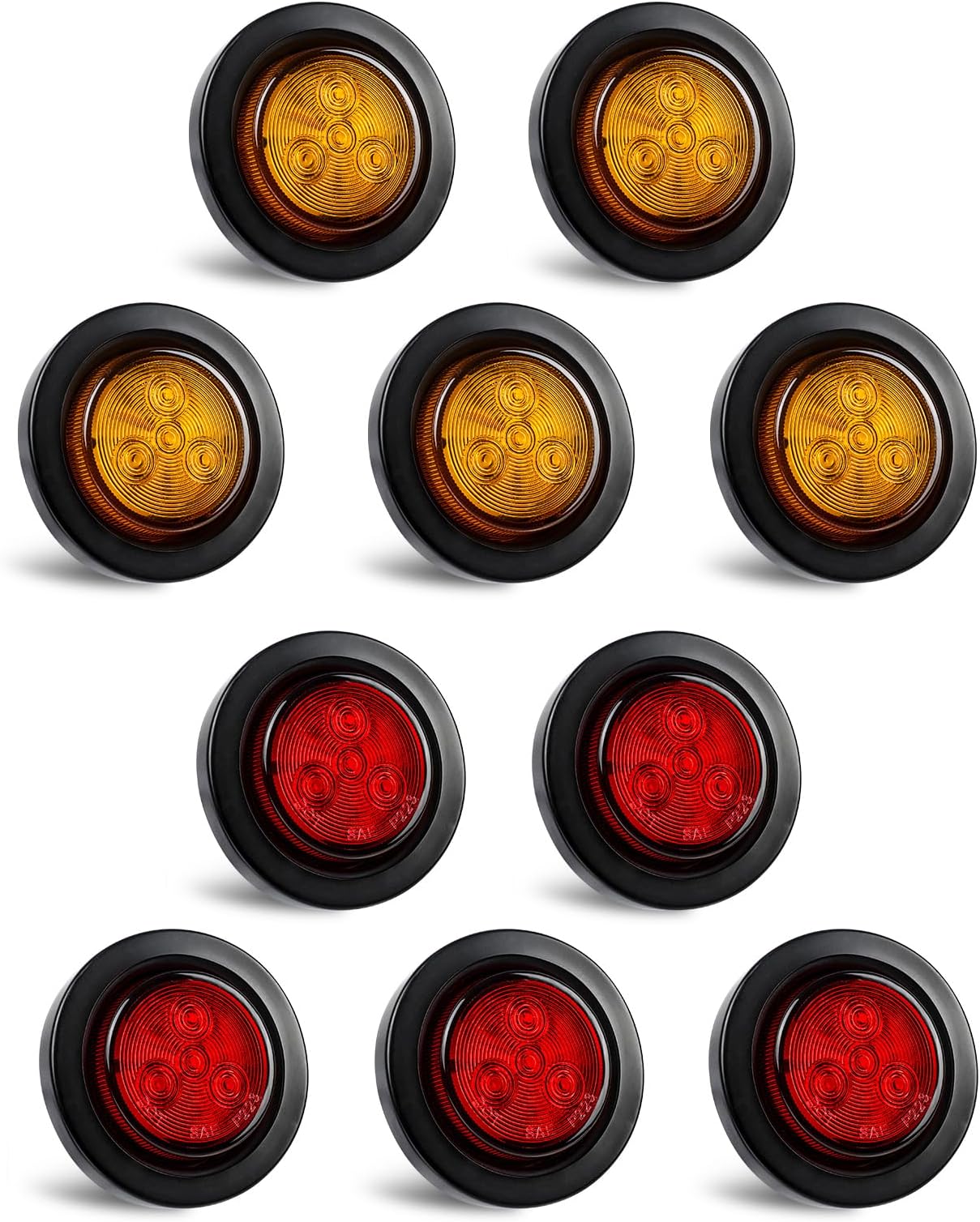 Amazon.com: Treela 16 Pcs 2 Inch LED Marker Lights Waterproof Sealed 10 ...