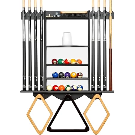 Amazon.com: Nisorpa Floor Stand Billiard Pool Cue Racks-12 Pool ...