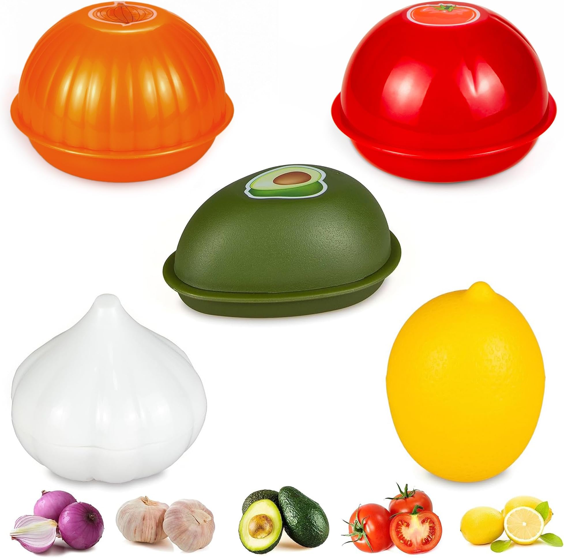 Amazon.com: HMIEPRS 6 PCS Fruit and Vegetable Storage Containers ...