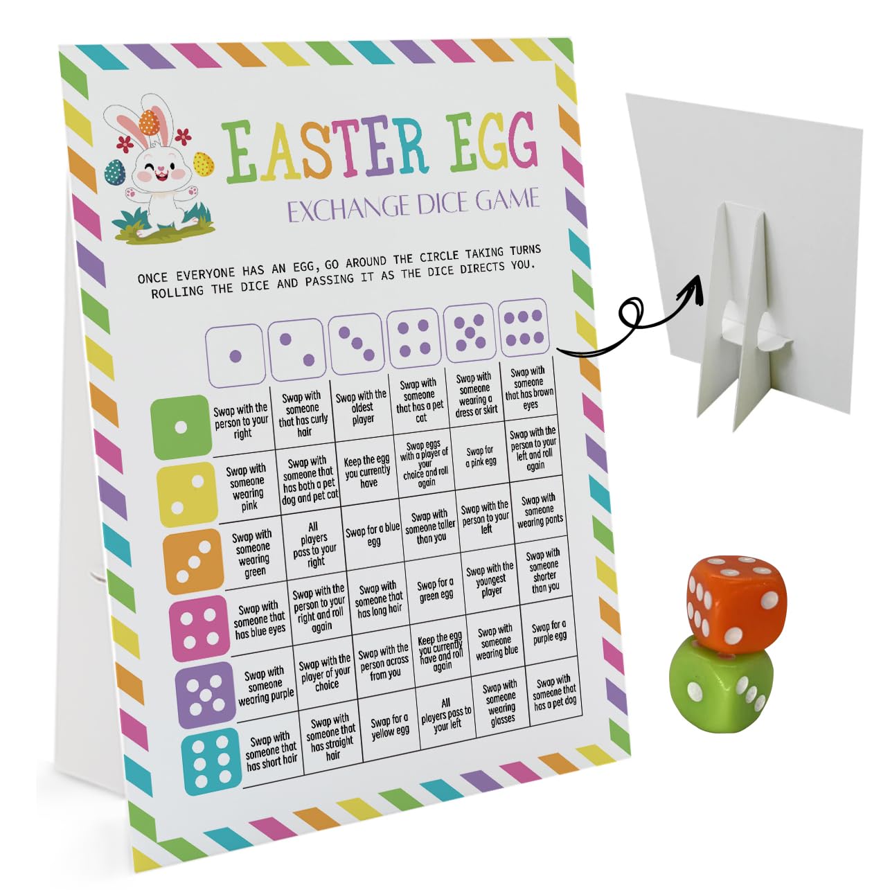 Easter Egg Exchange Game With Two Dices Easter Dice Game | Desertcart INDIA