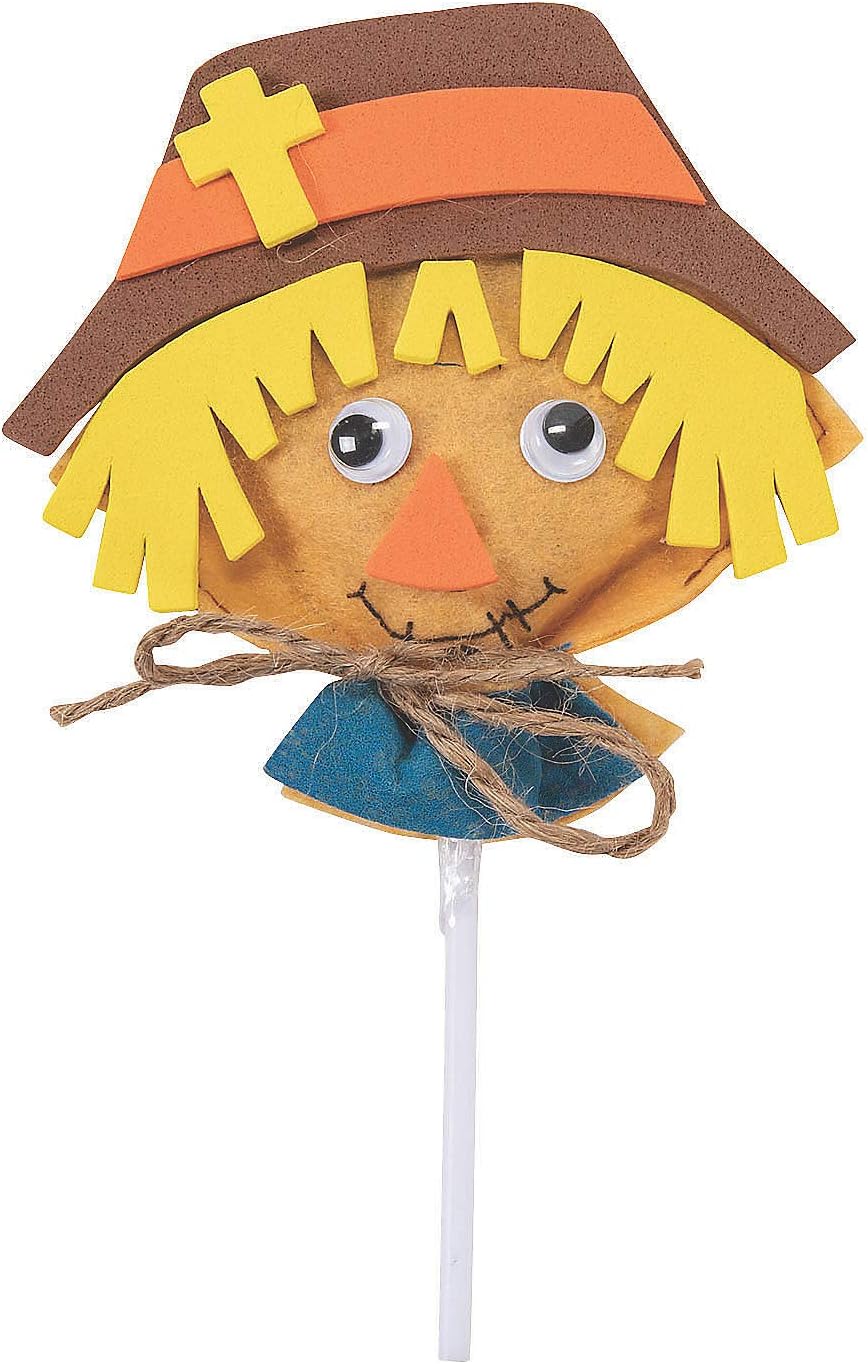 Amazon.com: Scarecrow Sucker Craft Kit - Crafts for Kids and Fun Home ...