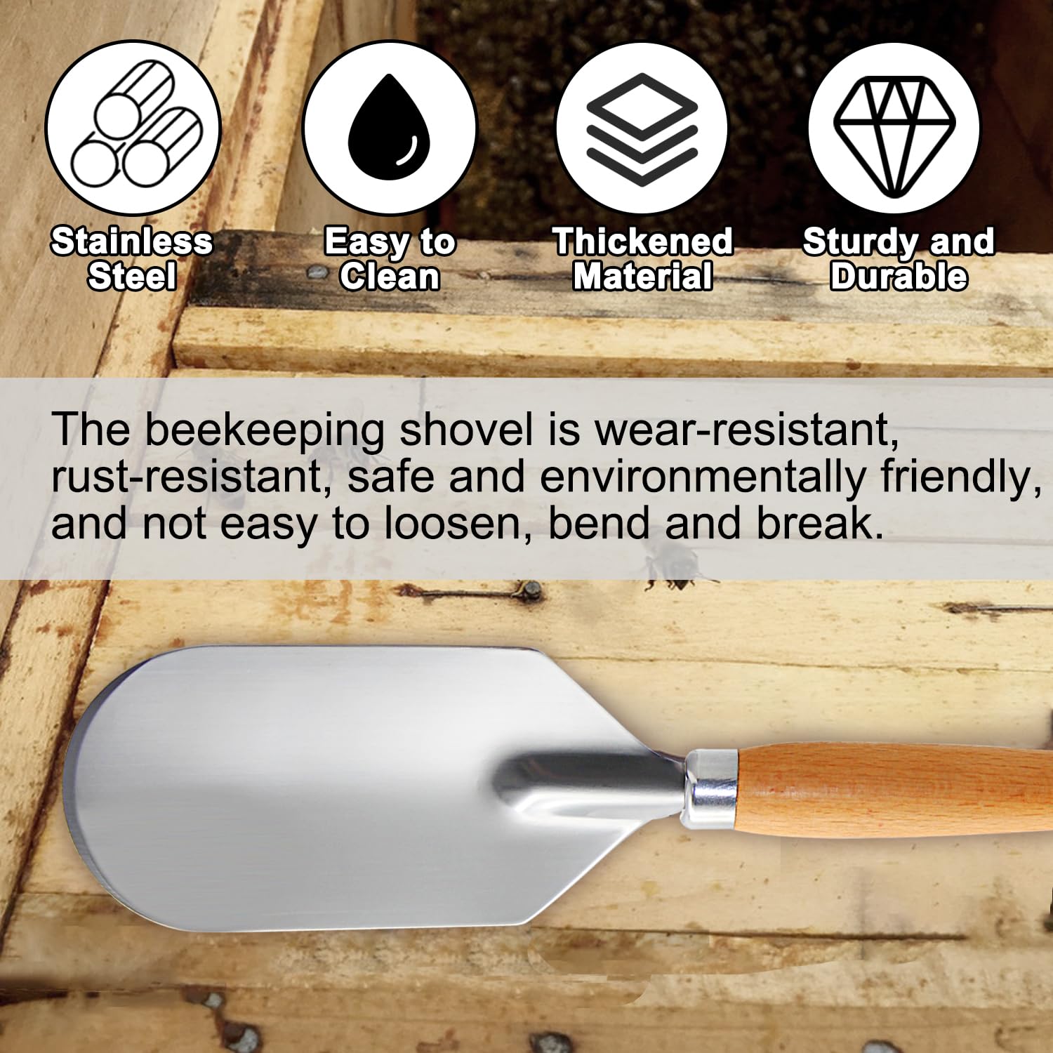 Snapklik.com : Beekeeping Shovel, Beehive Cleaner Extractor, Beehive ...