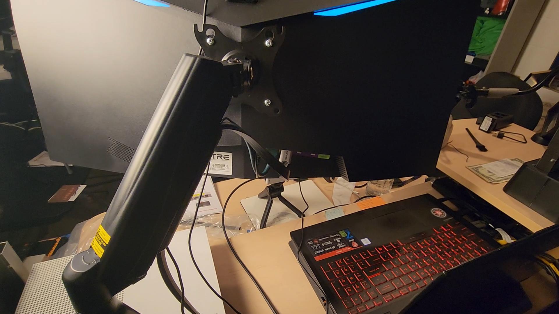 Watch Simple and durable mount that can hold larger monitors! on Amazon ...