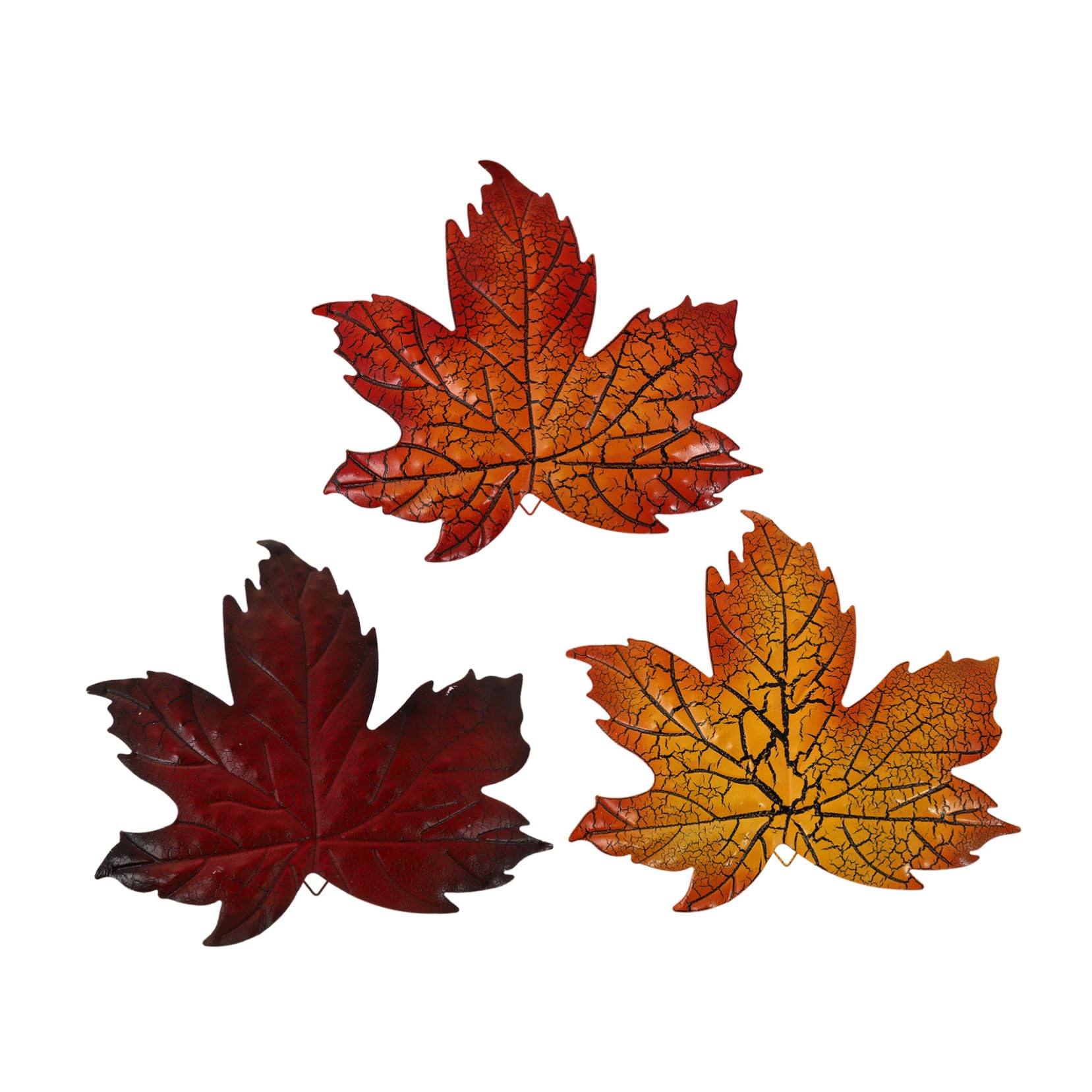 Amazon.com: HOOTNEE 3pcs Maple Leaf Garden Ornaments Outdoor Sign ...