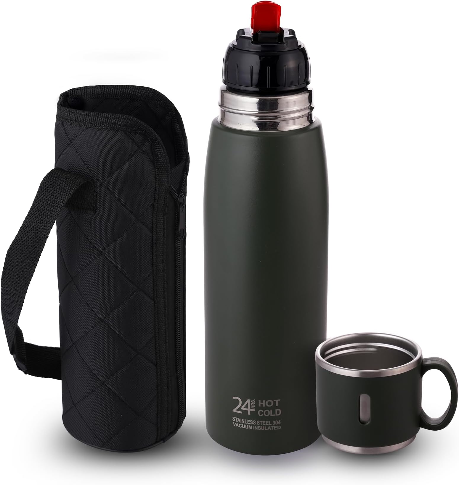 Cello Lifestyle Thermosteel Water Bottle, 500ml, Silver | 24 Hours Hot ...