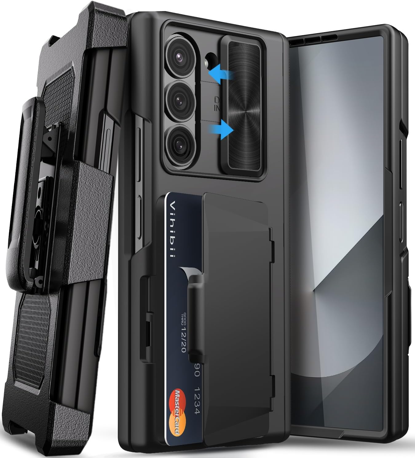 Amazon.com: Vihibii for Samsung Galaxy Z Fold 6 Case with Belt Clip ...