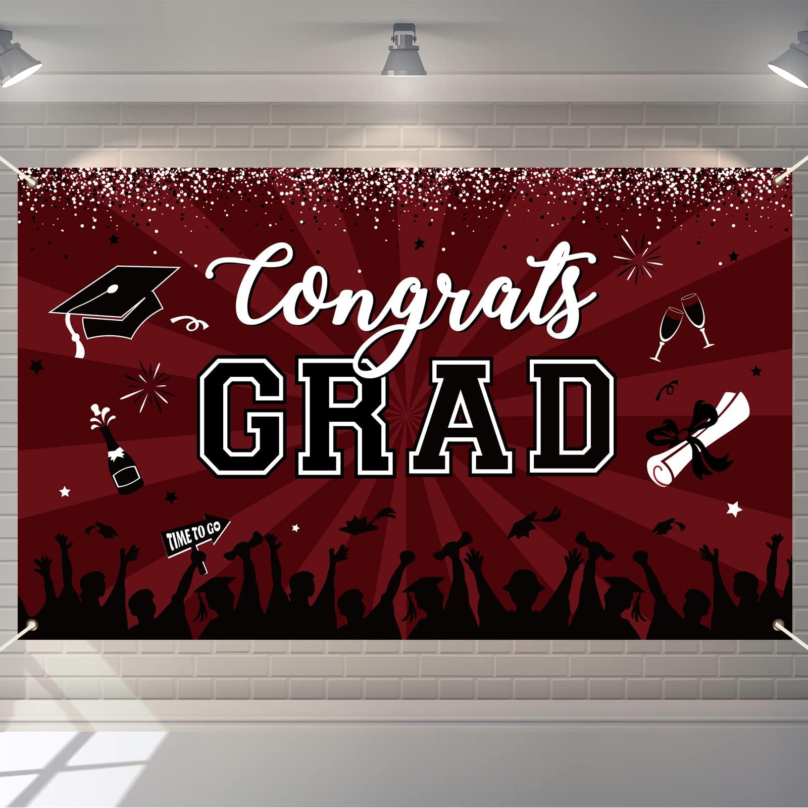 Amazon.com: Graduation Banners Class of 2024 Congrats Grad Banner Pink ...