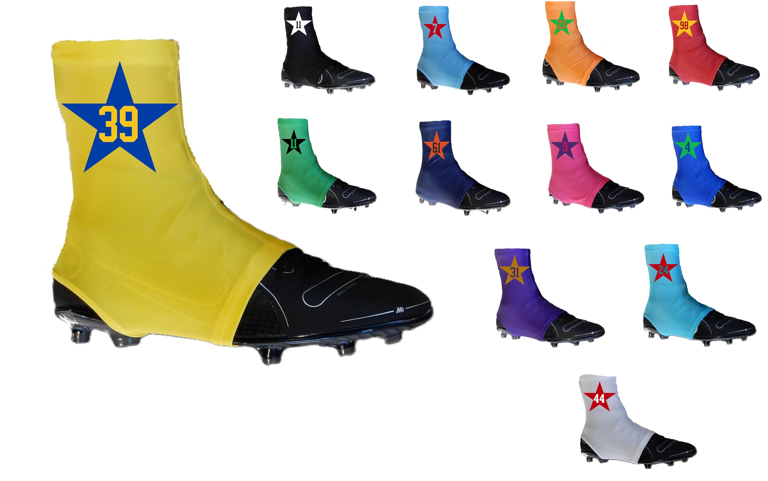 Amazon.com: All Star 2 Series Custom Sports Cleat Covers Spats - 12 ...