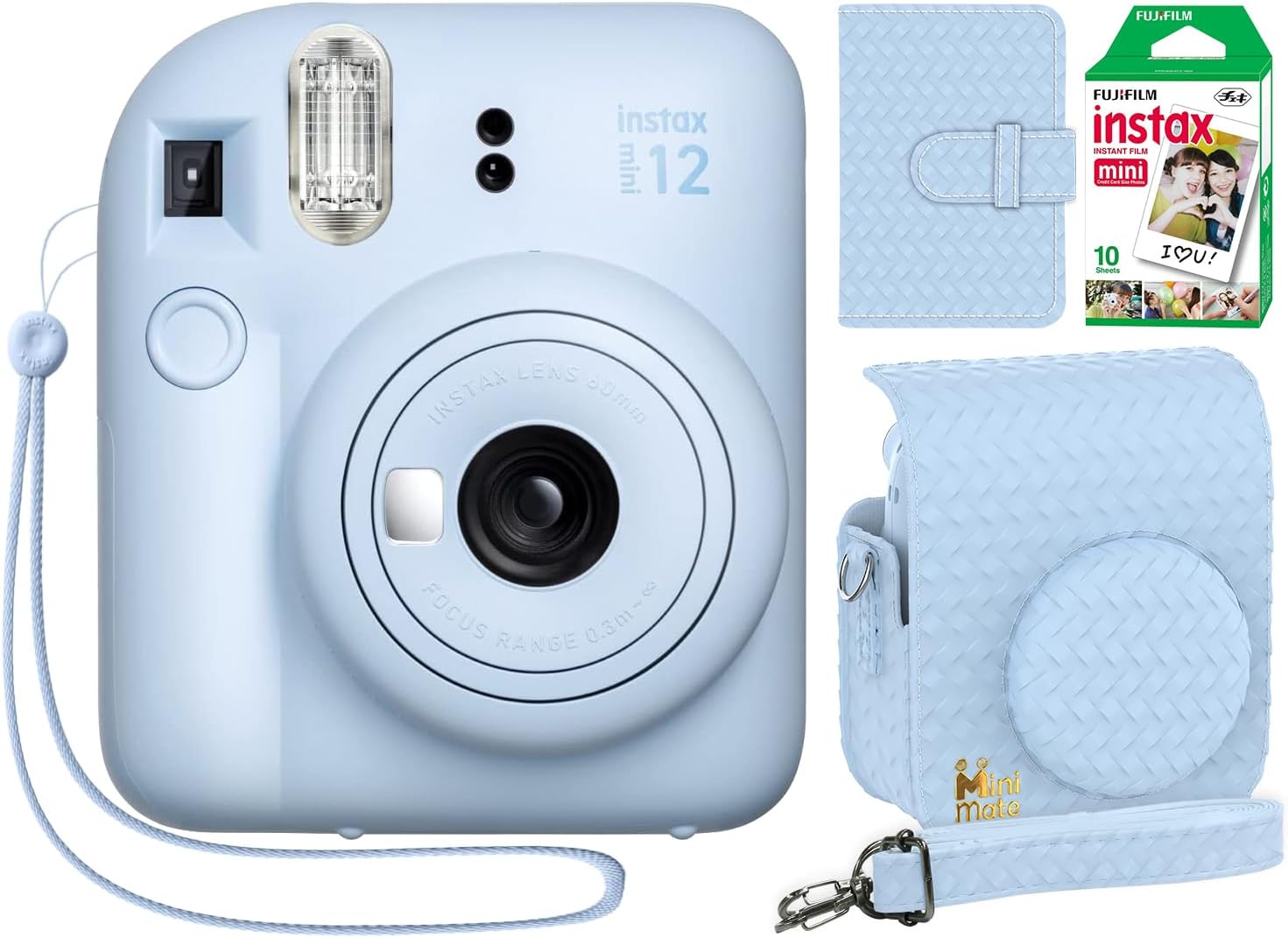 Amazon.com : Fujifilm Instax Mini 12 Instant Camera Pastel Blue ...