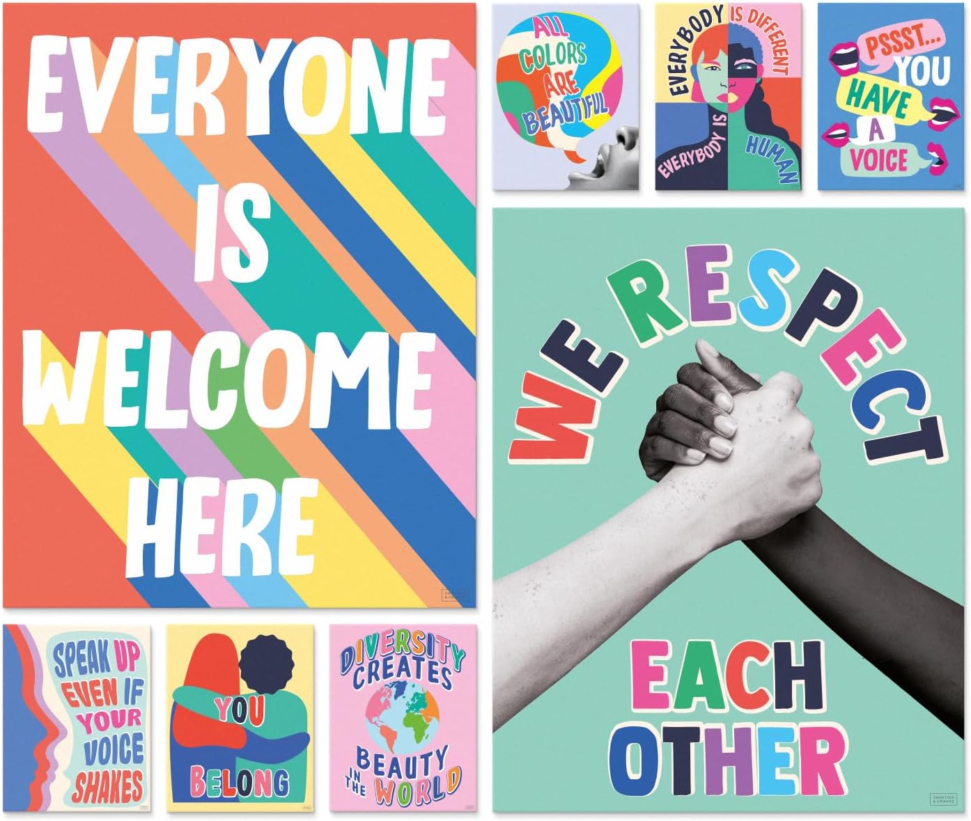 S&O Set of 8 Diversity Posters for Classroom - Classroom Posters ...