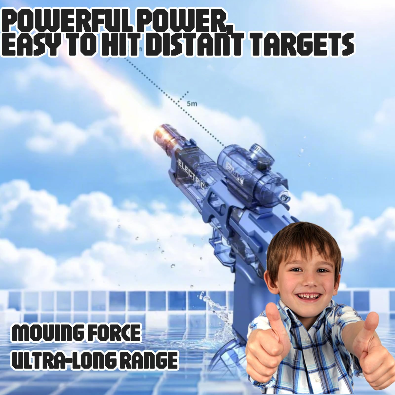 Water Gun Electric Ultimate Battle Blaster Long Range Motorized With ...